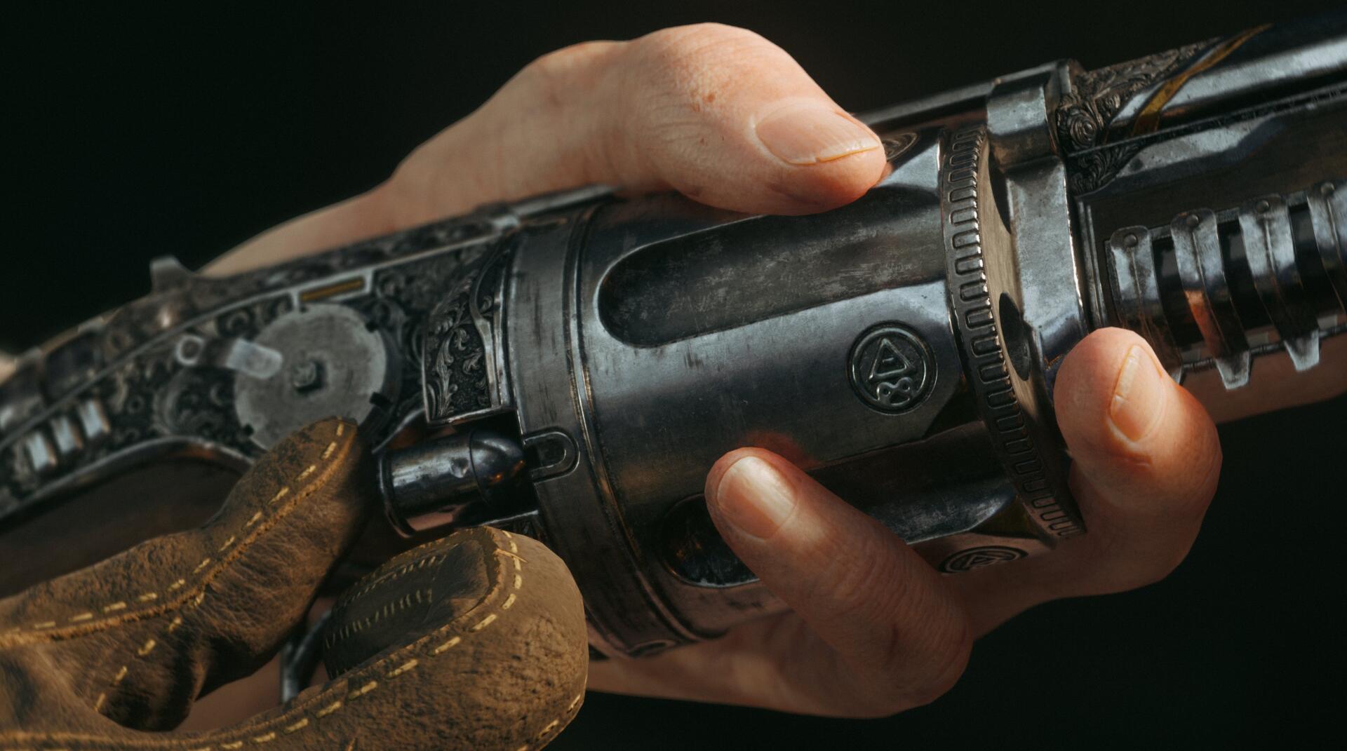 The Forever Winter 4K Wallpaper — Close-Up: Frosted Revolver