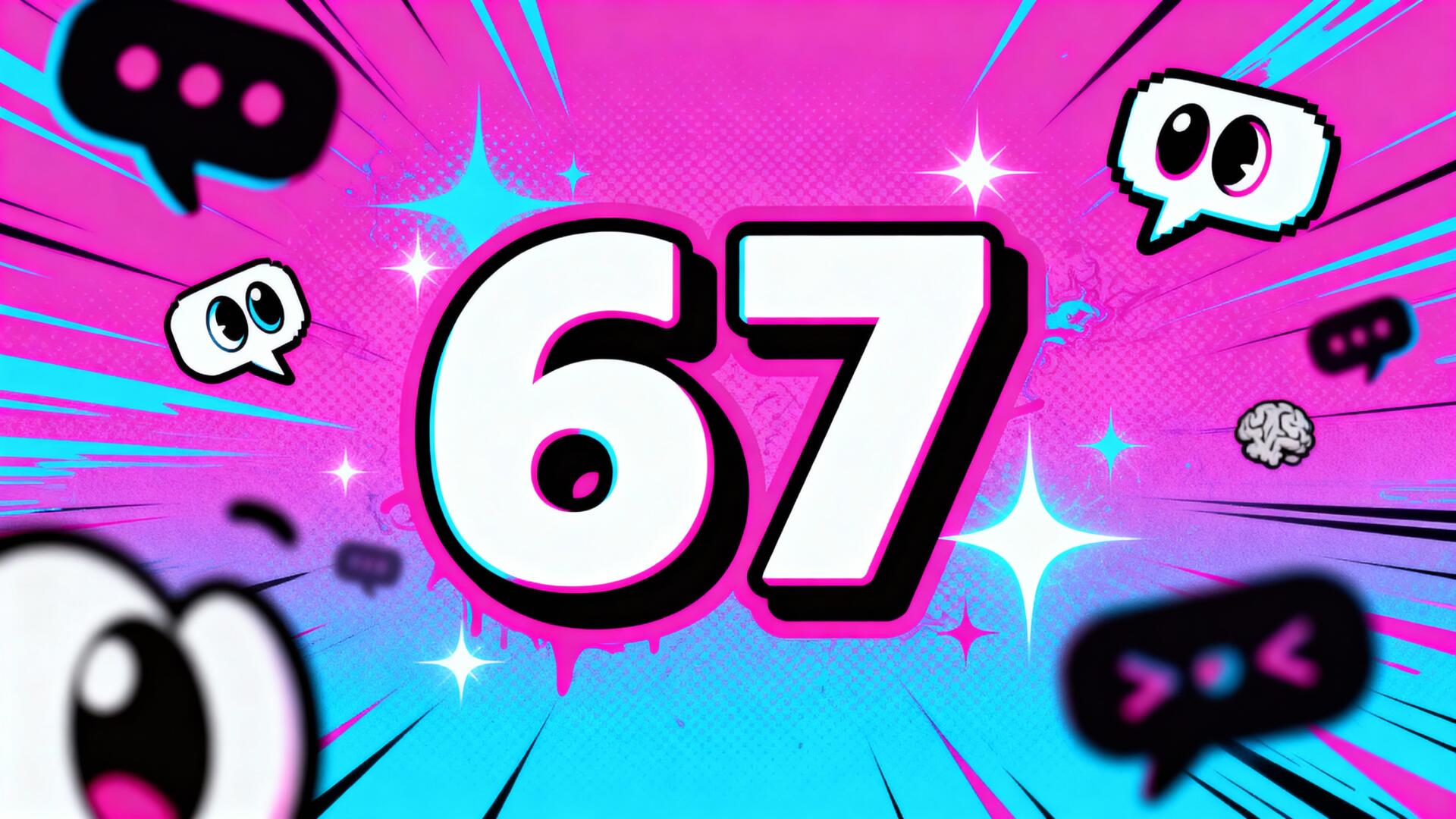 67 Meme Blast — 4K Ultra HD Wallpaper by robokoboto