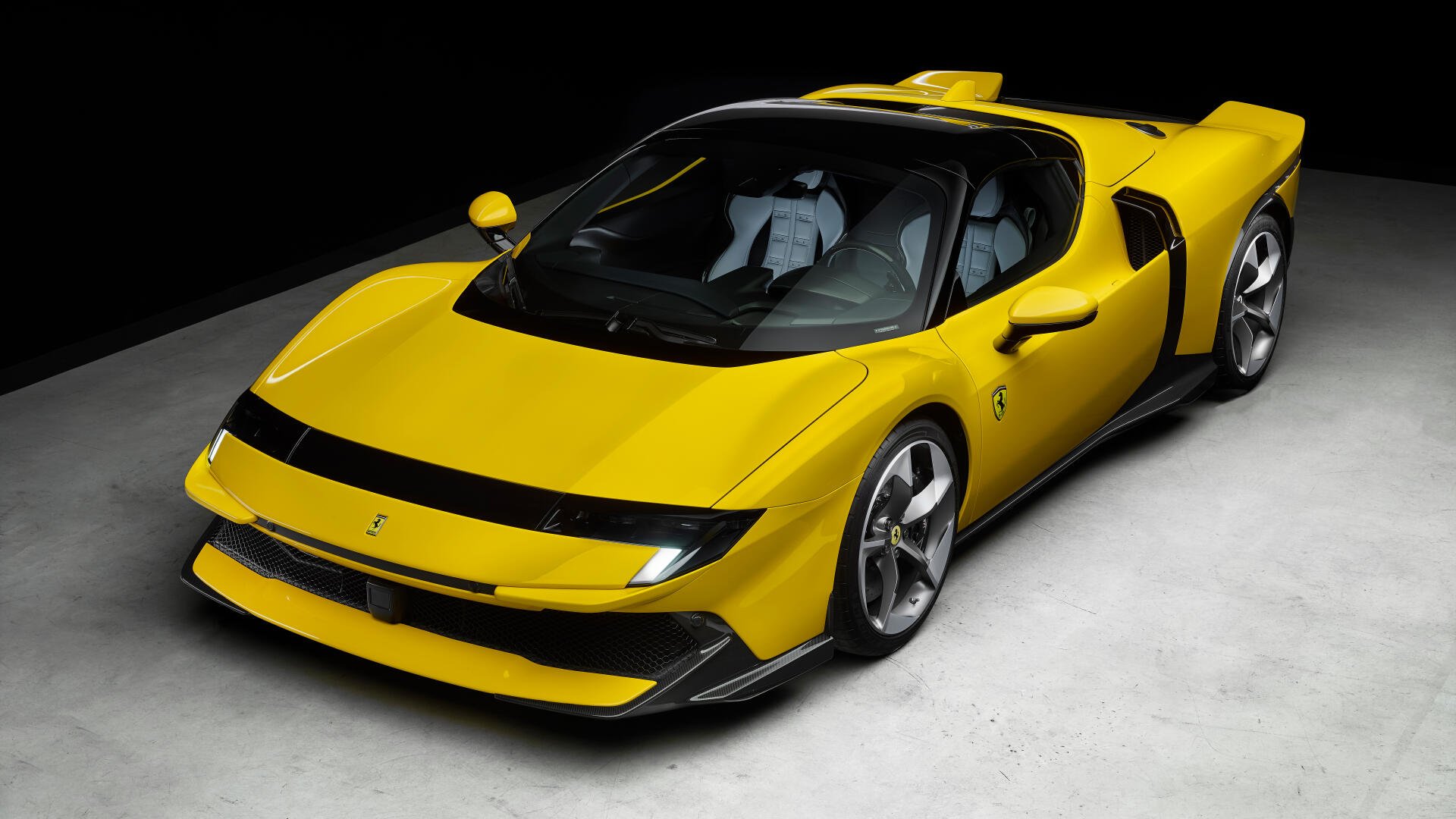 8K Ultra HD Yellow Ferrari 849 Testarossa Spider Wallpaper