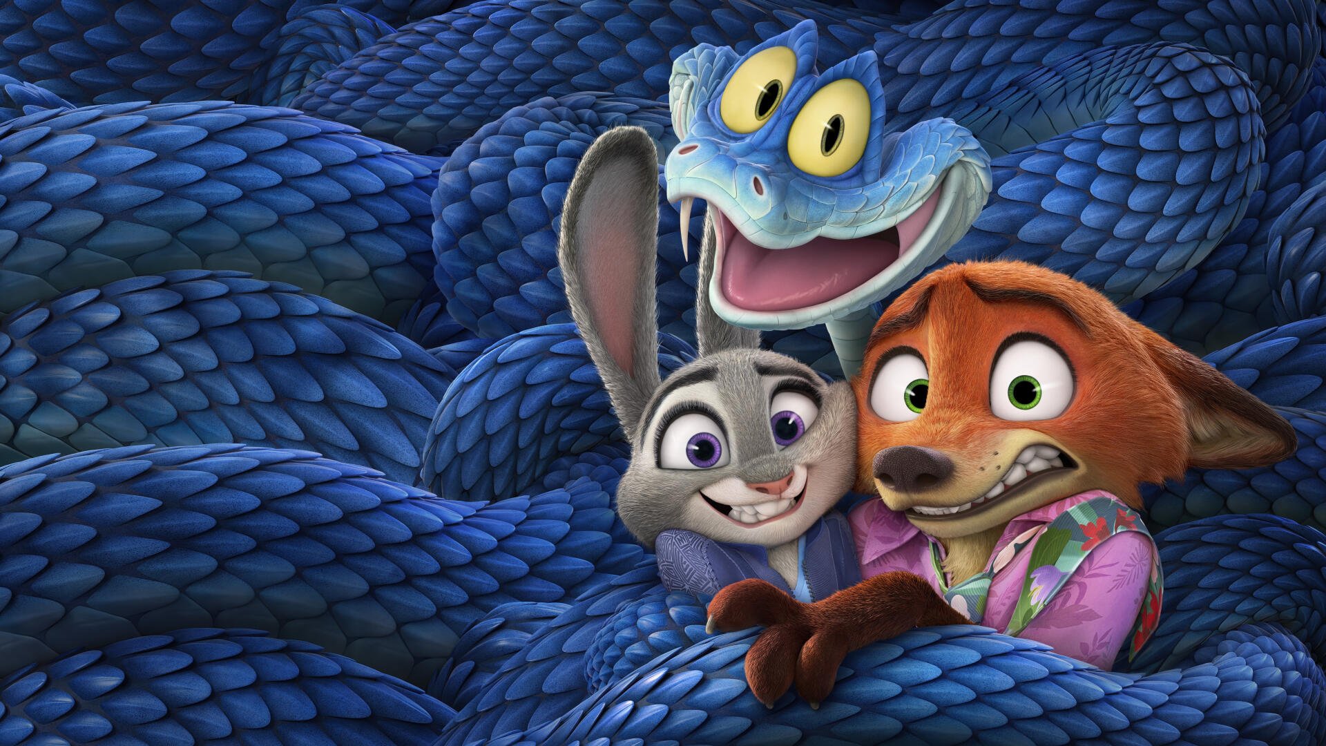 Zootopia 2: Judy, Nick & Gary De'Snake — 5K Ultra HD Adventure Wallpaper