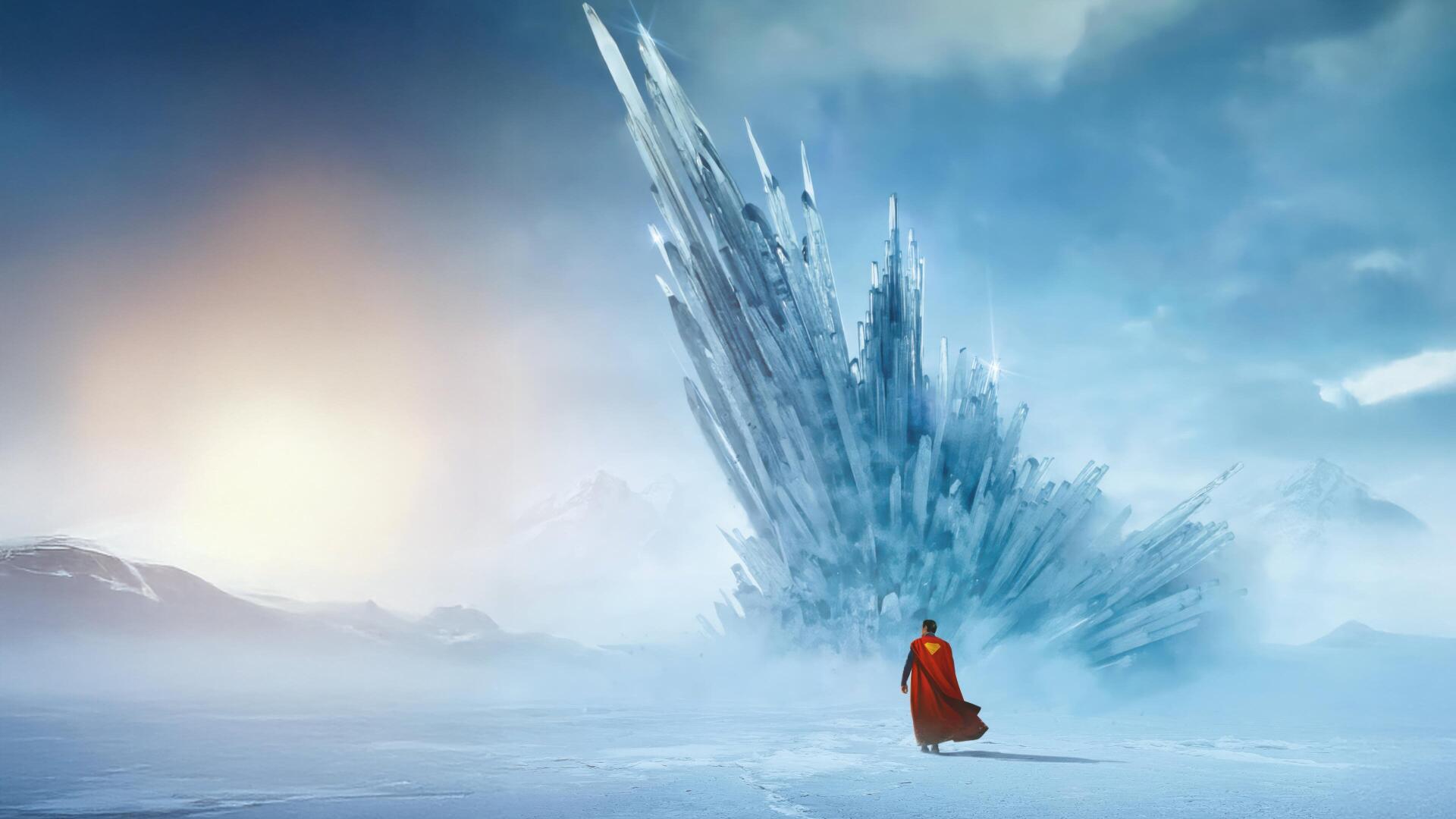 Superman (2025) — Fortress of Solitude Rising | 4K Ultra HD Wallpaper