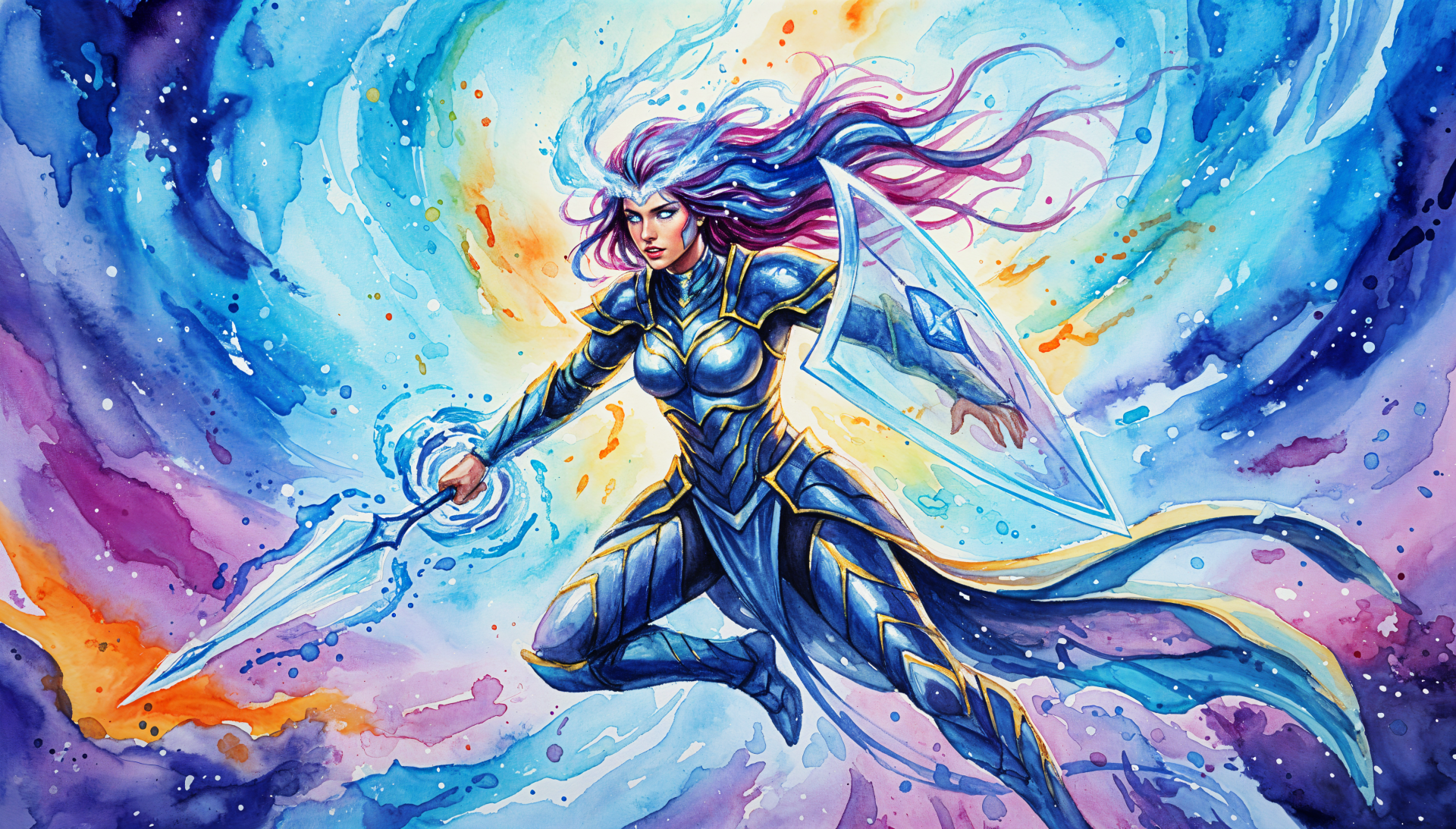 Psionic Warrior — 4K Ultra HD: Astral Blade Sentinel by QuantumCurator