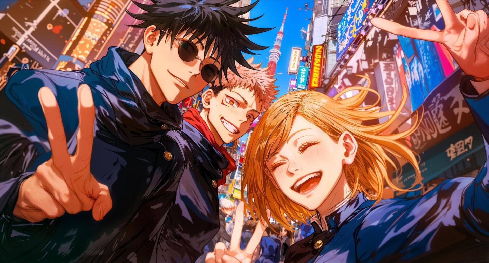 Download Anime Jujutsu Kaisen Megumi Fushiguro Yuji Itadori Nobara ...