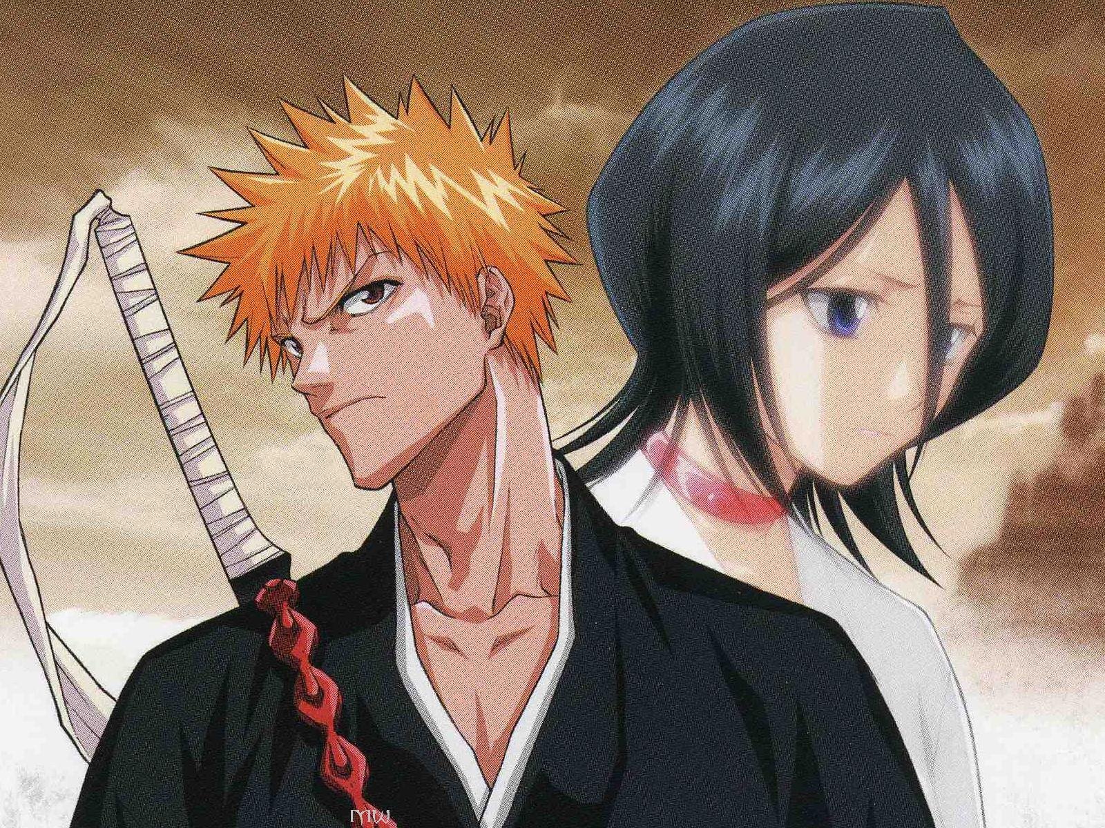 Download Rukia Kuchiki Ichigo Kurosaki Anime Bleach Wallpaper
