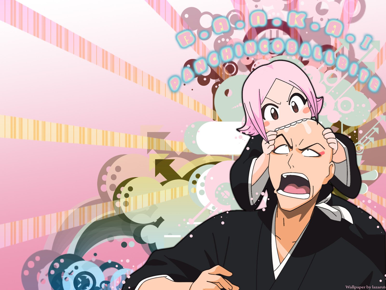 Download Ikkaku Madarame Yachiru Kusajishi Anime Bleach Wallpaper