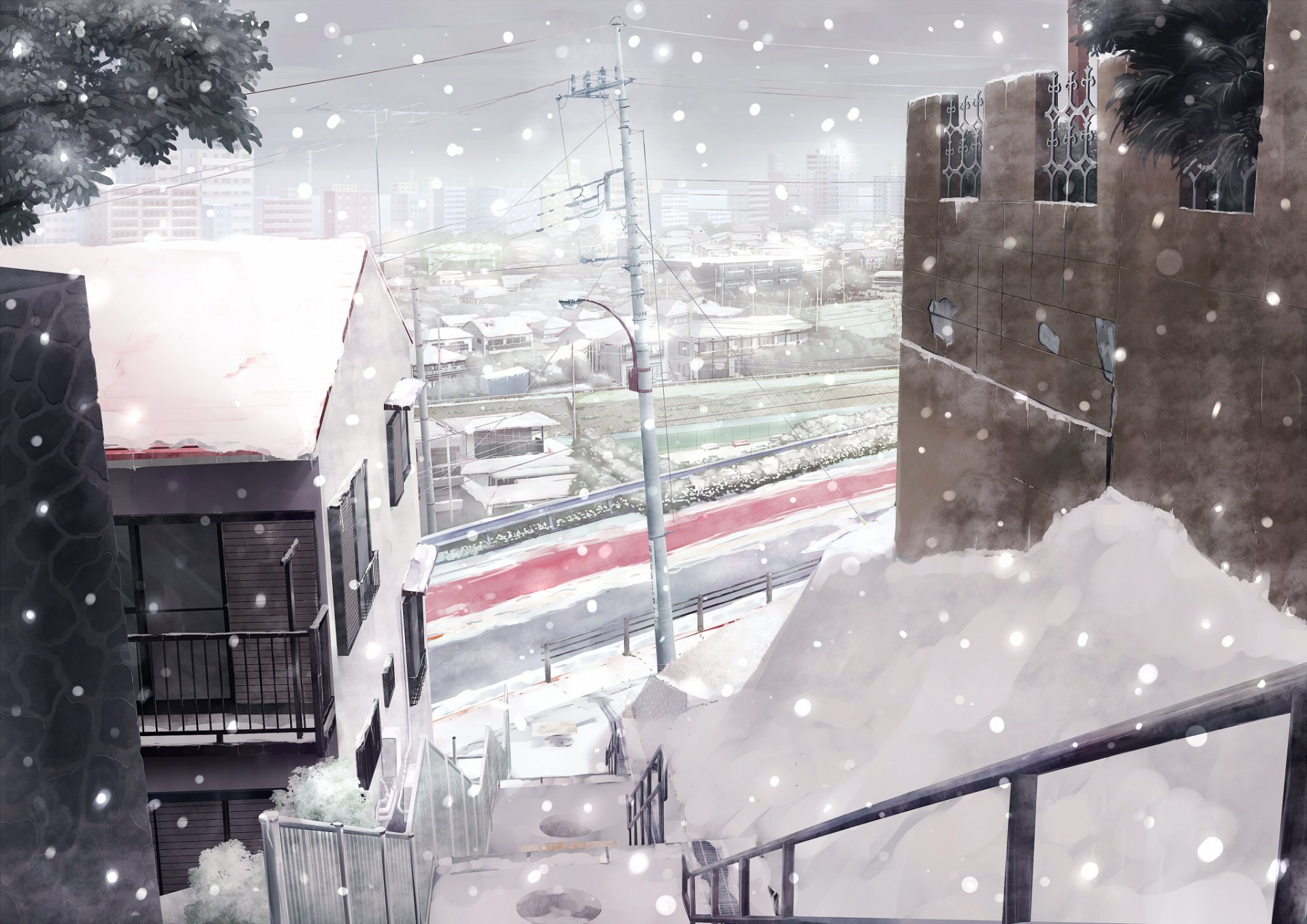 Download Anime Winter Winter Anime HD Wallpaper by 風乃