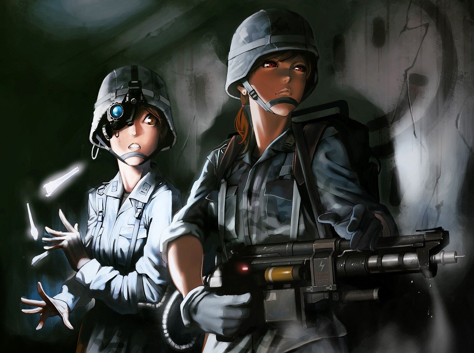 Frontline Sentinels — Original Anime Military HD Wallpaper | 1520x1133 ...