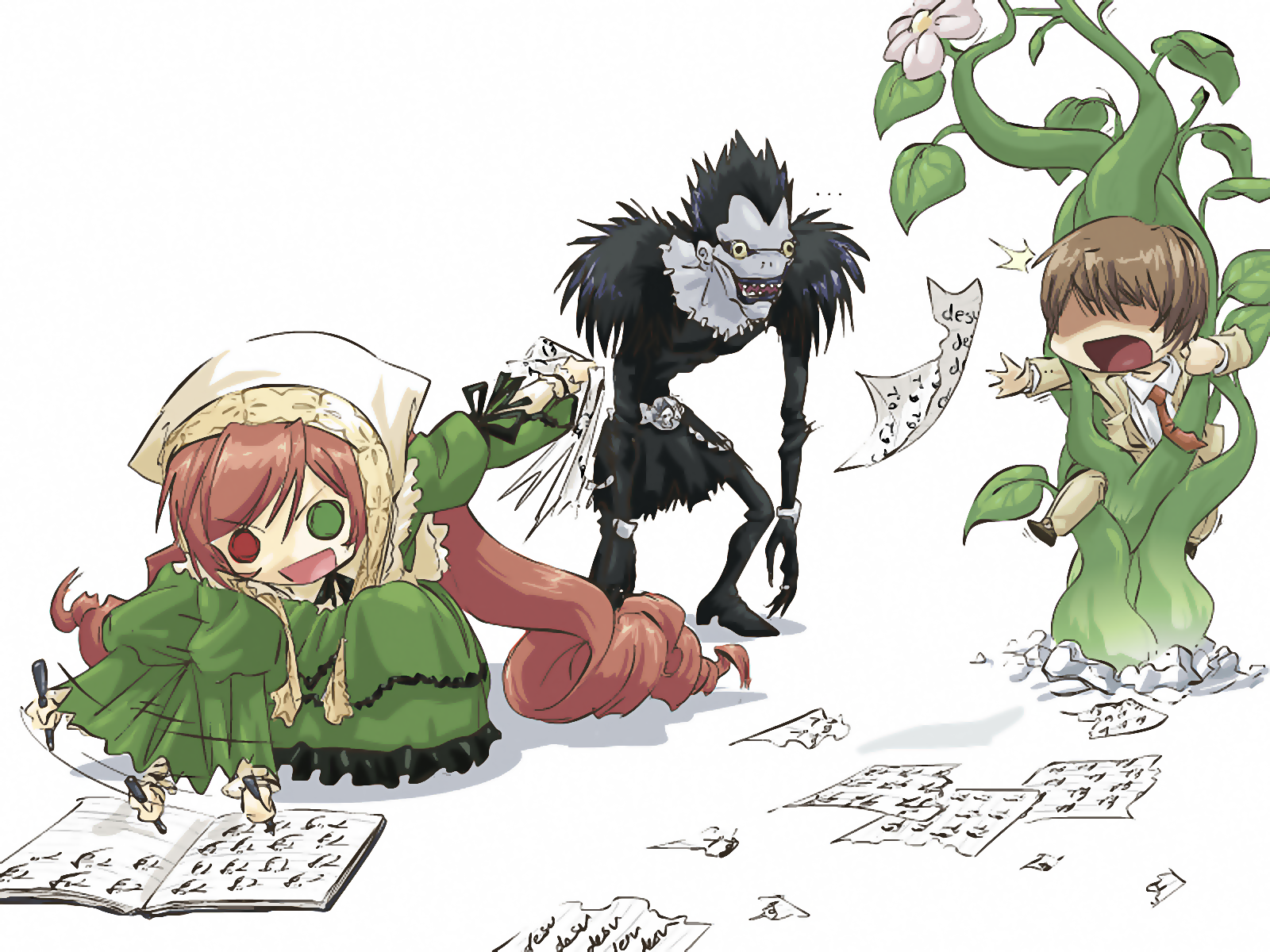 Download Suiseiseki (Rozen Maiden) Ryuk (Death Note) Light Yagami Anime ...