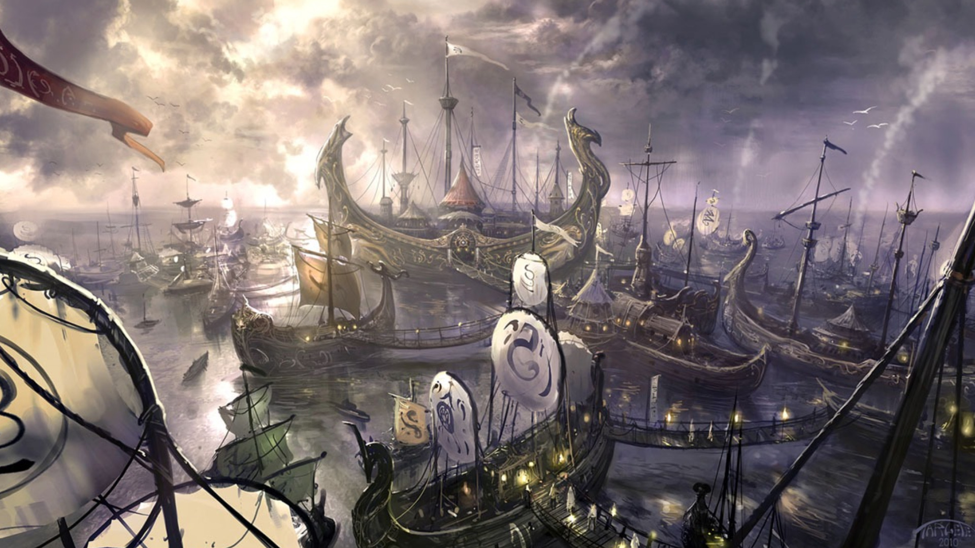 Download Fantasy Ship HD Wallpaper