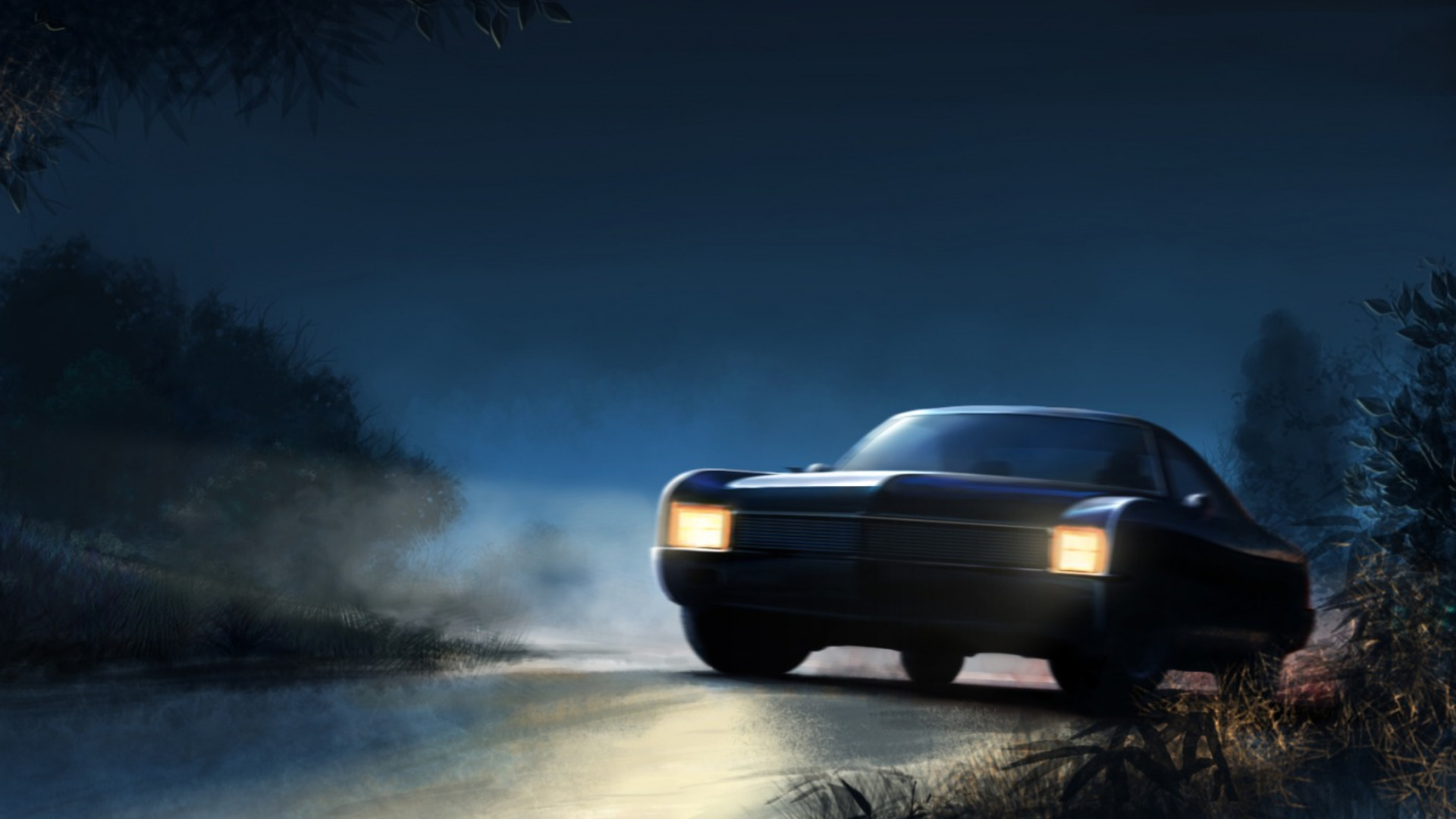 Midnight Drift: HD Car Wallpaper