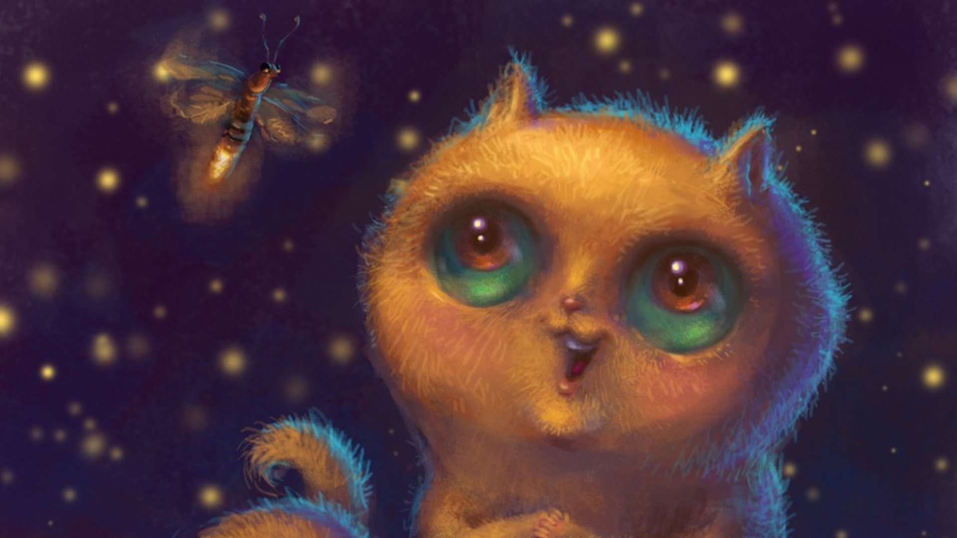 Download Fantasy Cat HD Wallpaper | 1920x1080 | Wallpaper Abyss