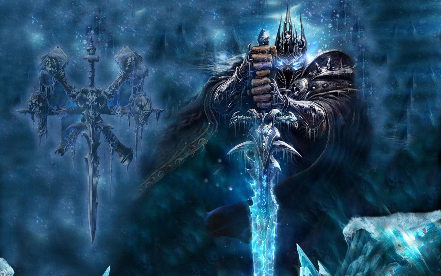 Epic World of Warcraft HD Wallpaper: The Lich King Awaits