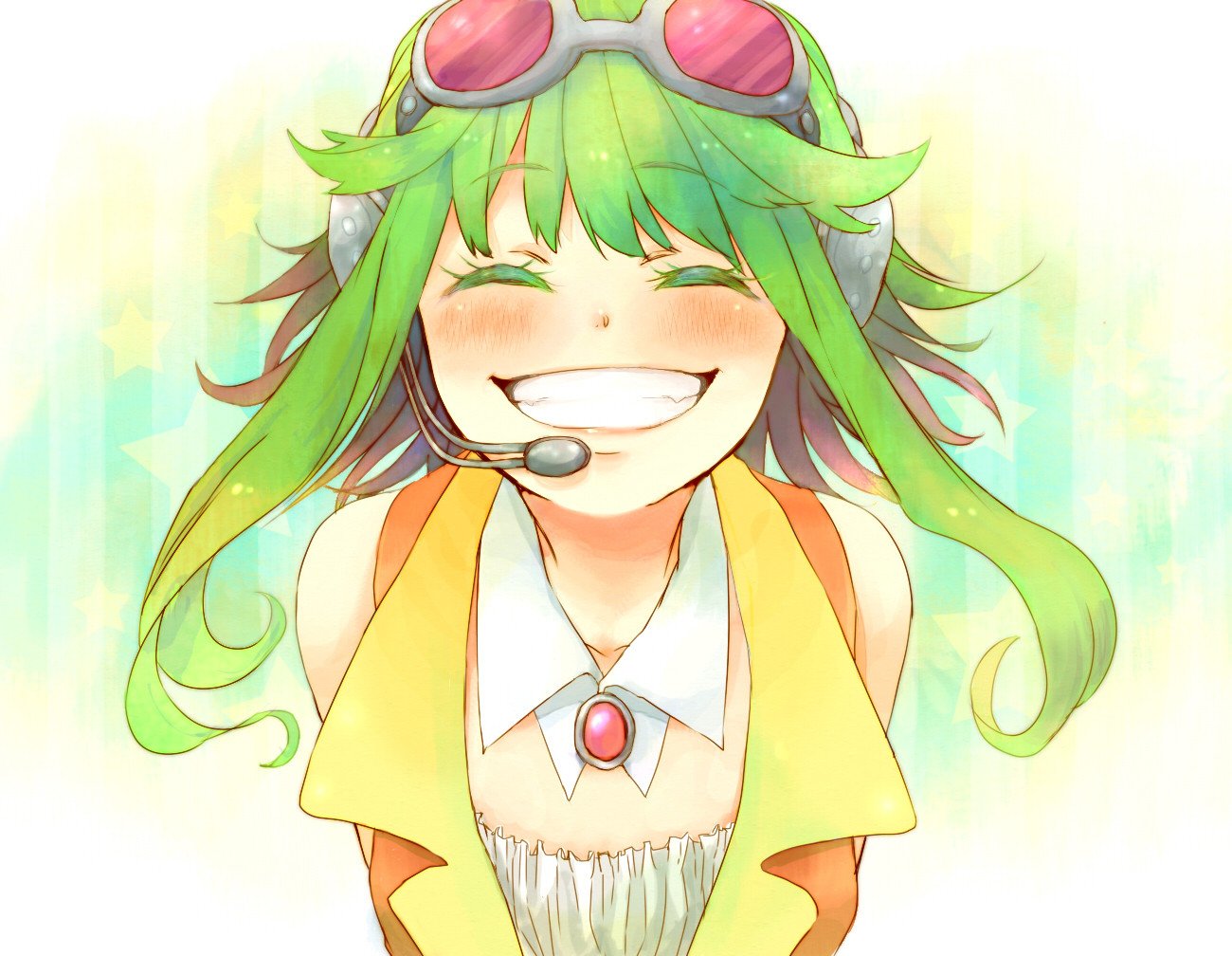 GUMI Vocaloid Smile – Vibrant Anime HD Wallpaper