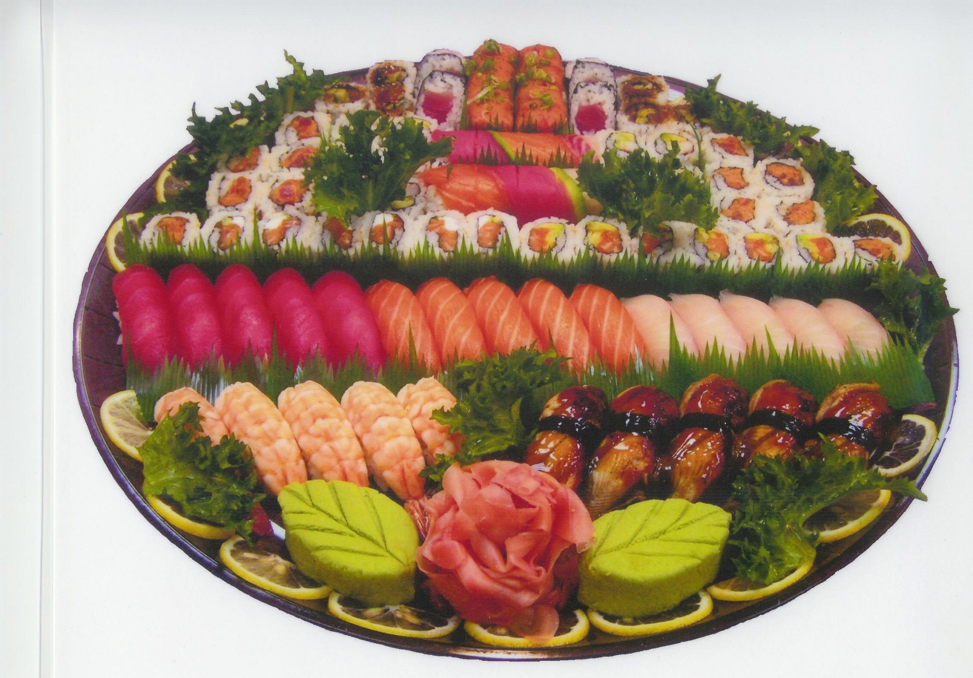 HD Sushi Platter Wallpaper — Vibrant Nigiri & Rolls Feast | 2259x1574 ...