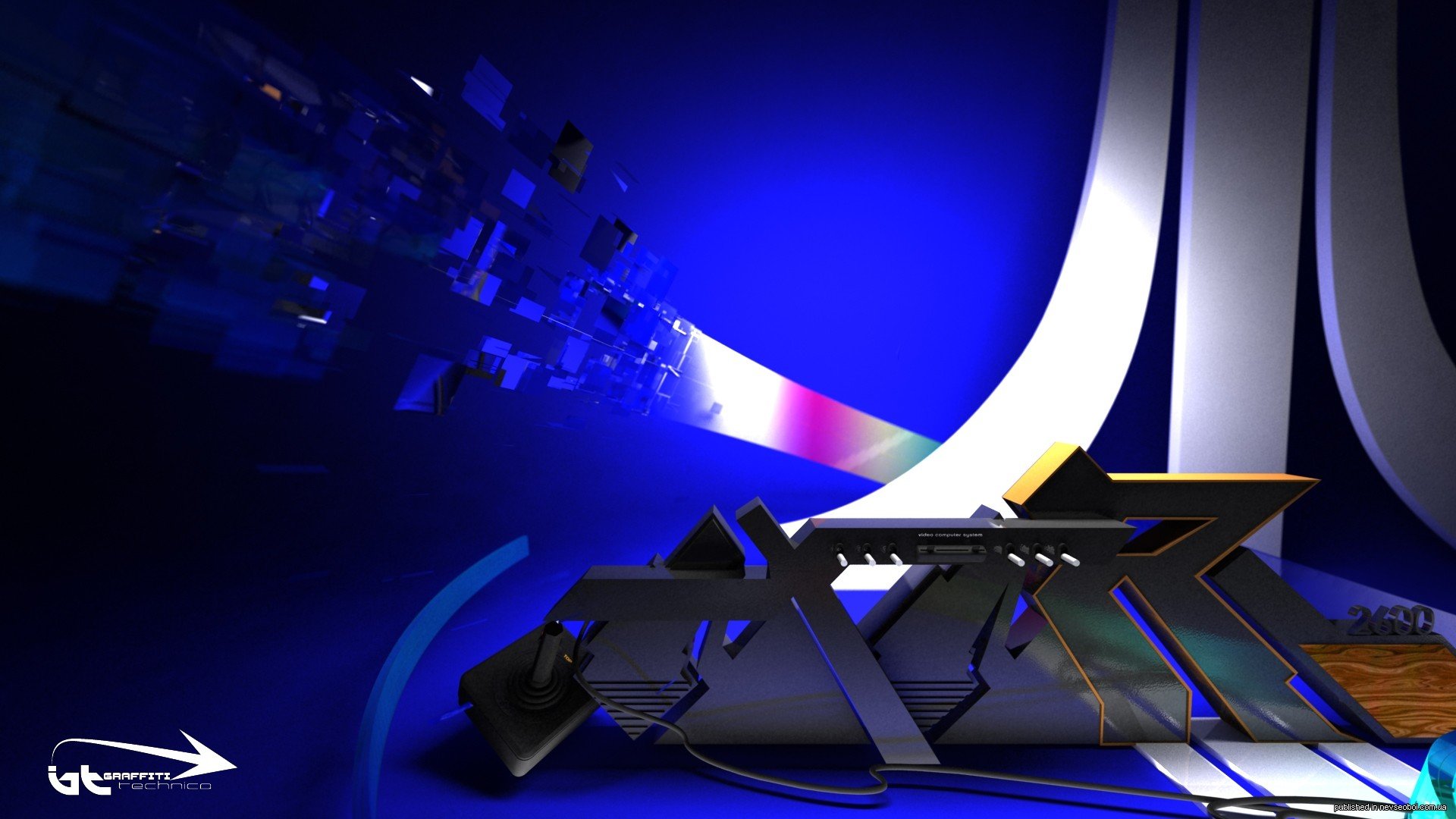 Download CGI Abstract 3D HD Wallpaper by Graffiti Technica