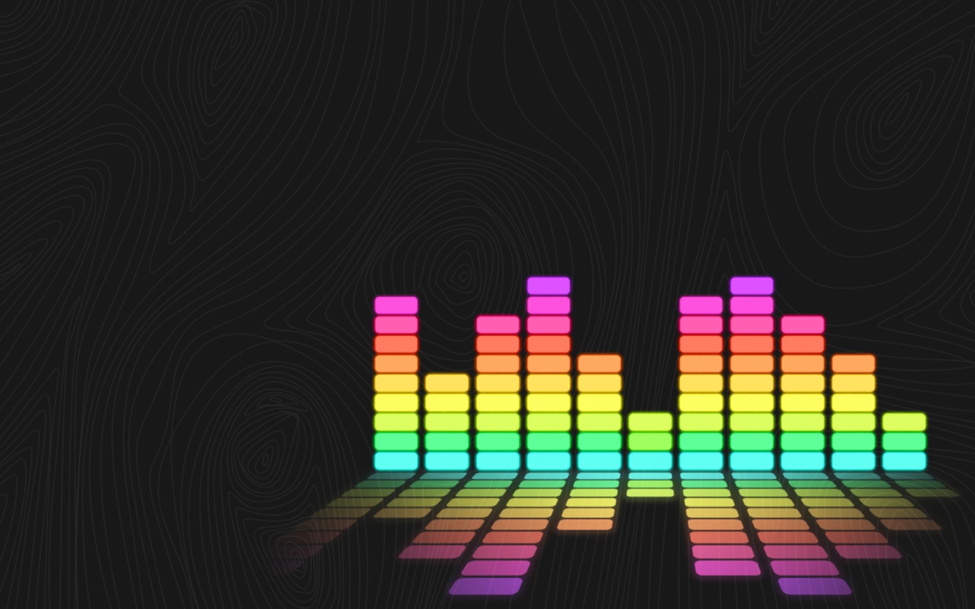 Cool Abstract HD Wallpaper: Vibrant Sound Waves