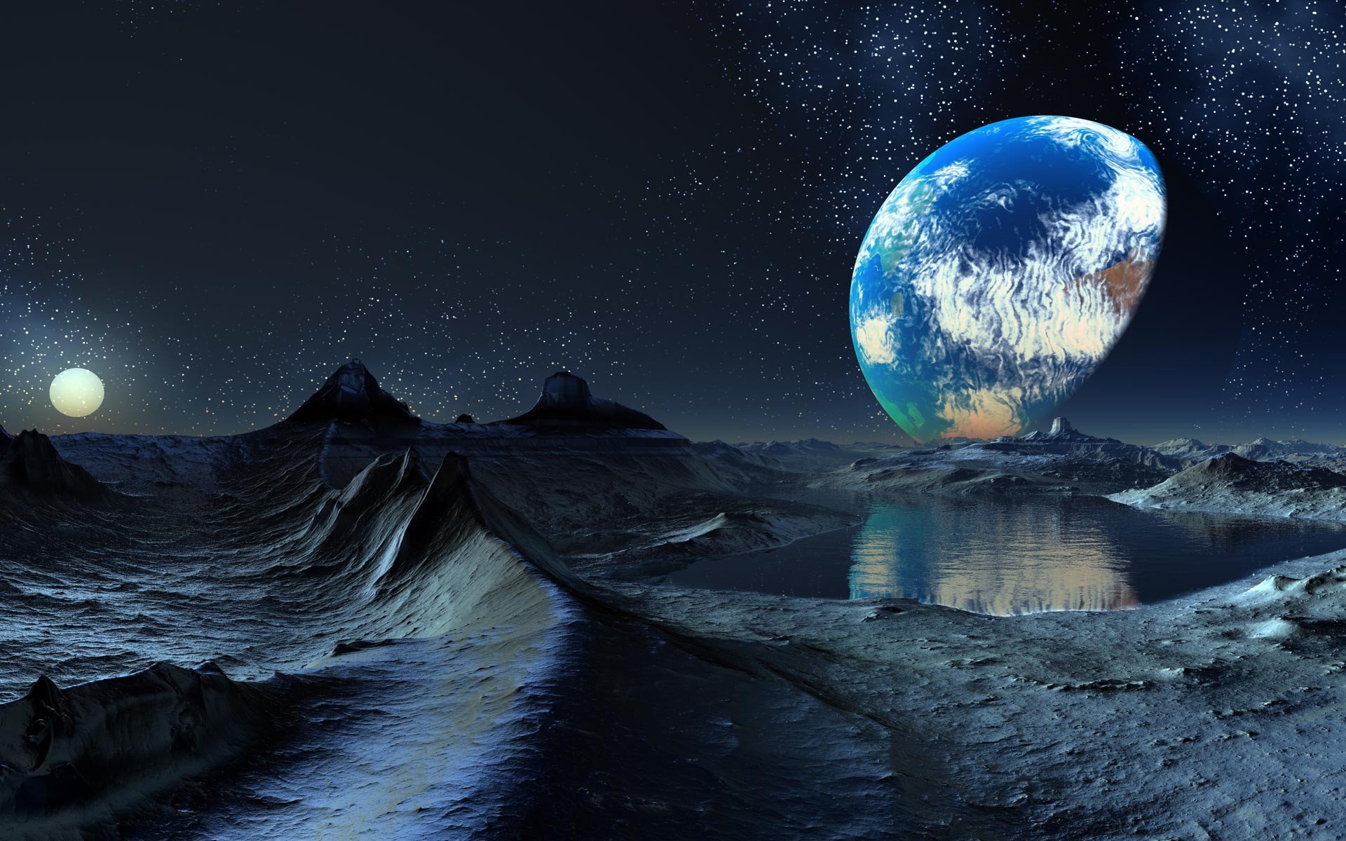 Download Sci Fi Planetscape HD Wallpaper