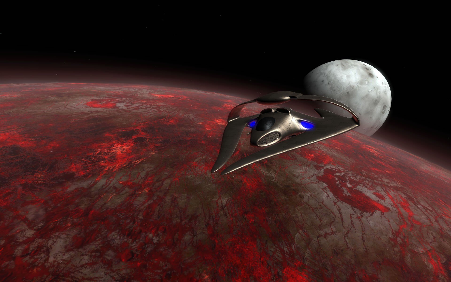 Download Planet Sci Fi Spaceship HD Wallpaper | 1920x1200 | Wallpaper Abyss