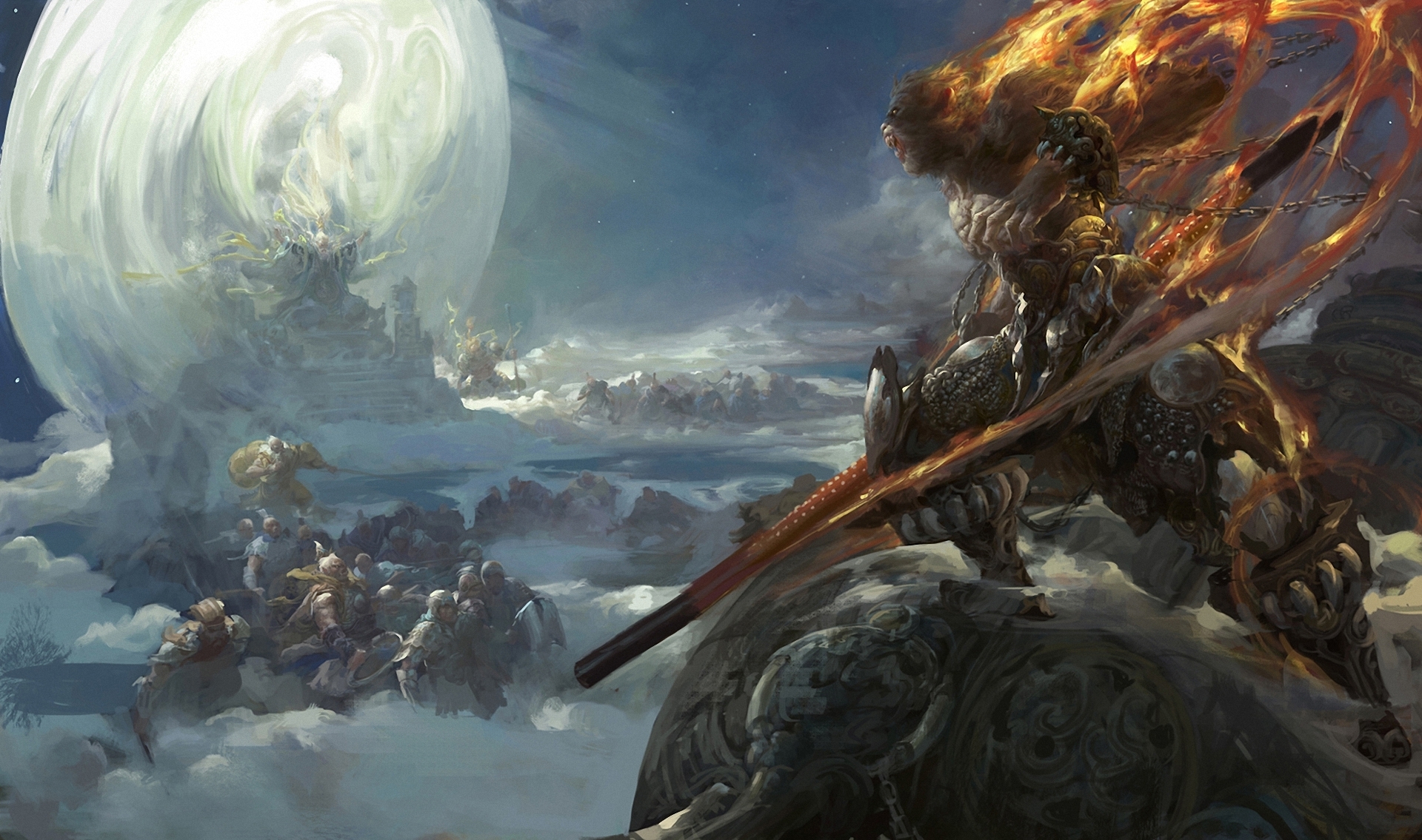 Download Fantasy Battle HD Wallpaper by Fenghua Zhong