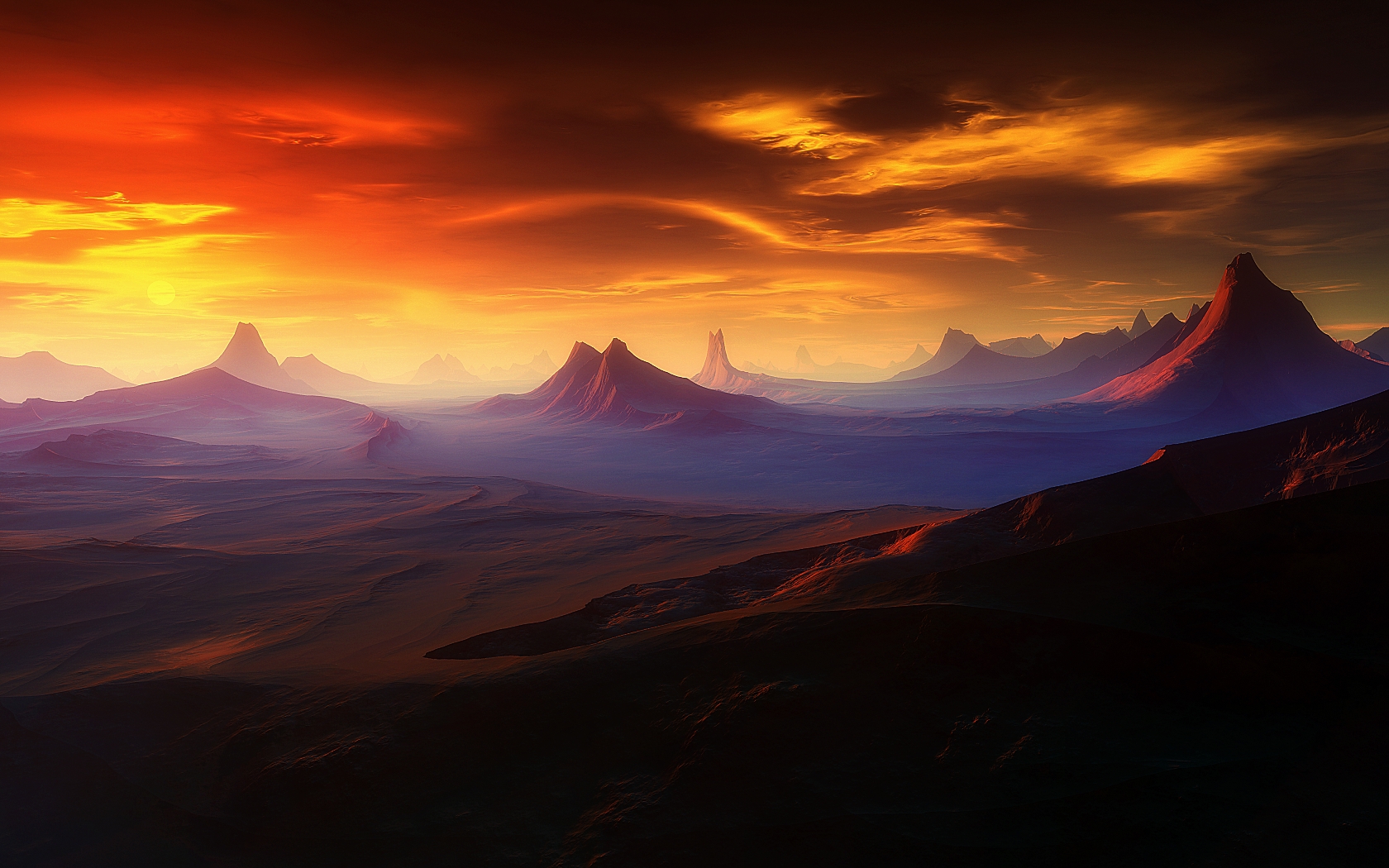 Majestic Artistic Landscape HD Wallpaper