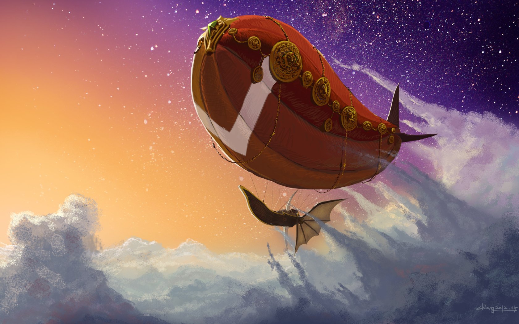 Download Fantasy Aircraft Wallpaper by Meng Ru Chiang