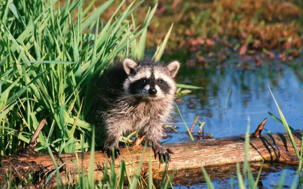 Raccoon in HD Forest Glimpse