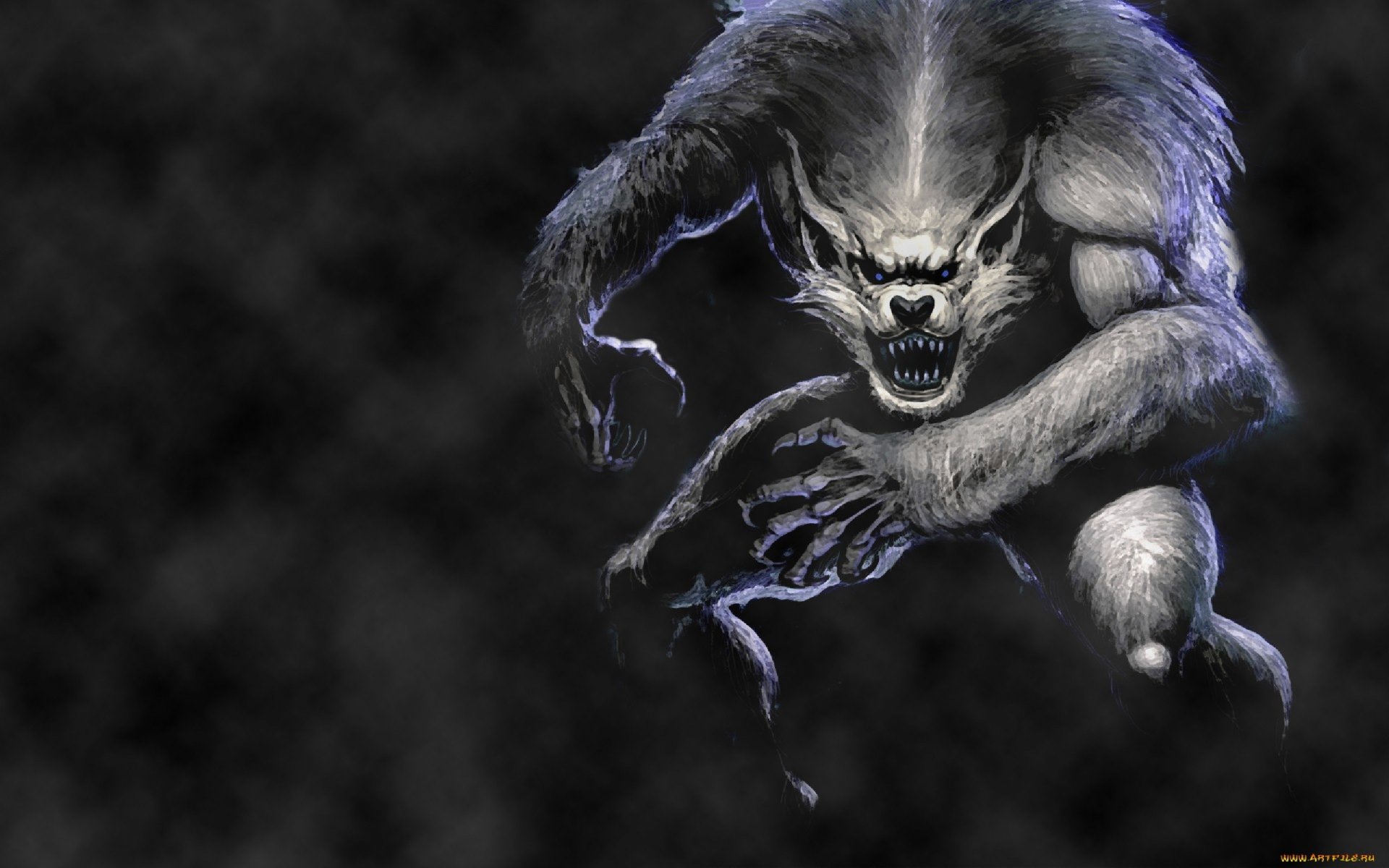 Dark Werewolf Fury HD Wallpaper