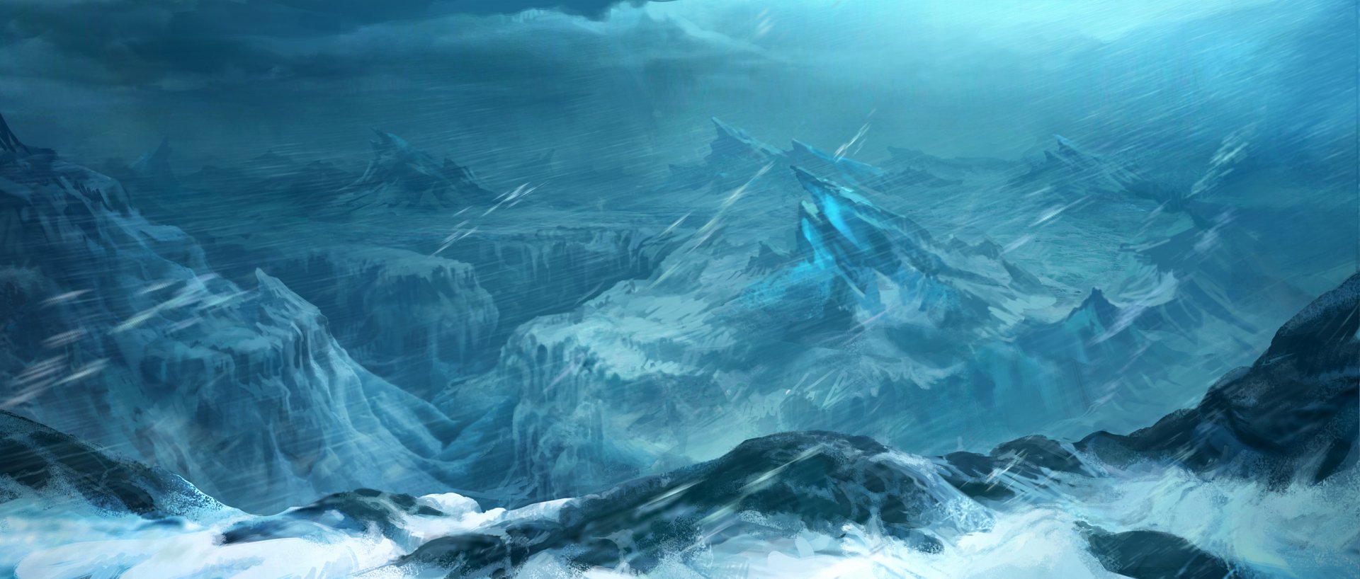 World of Warcraft Frostborne Peaks HD Wallpaper