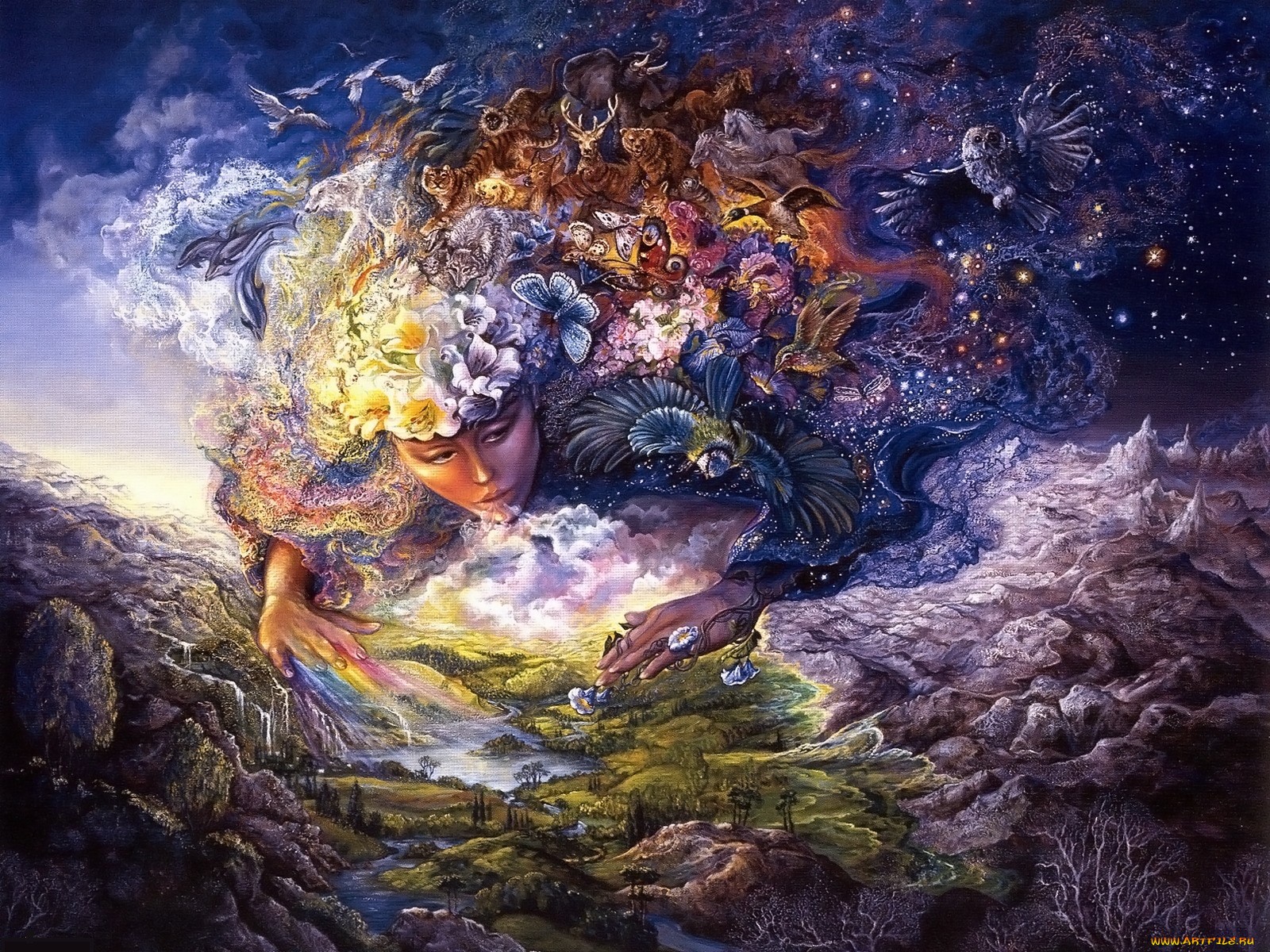 Mother Earth Goddess Wallpaper
