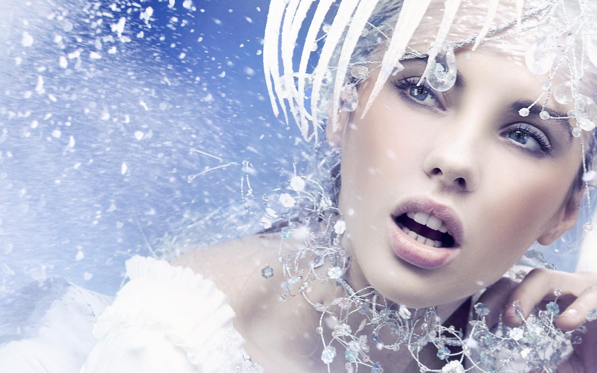 Download Woman Face HD Wallpaper