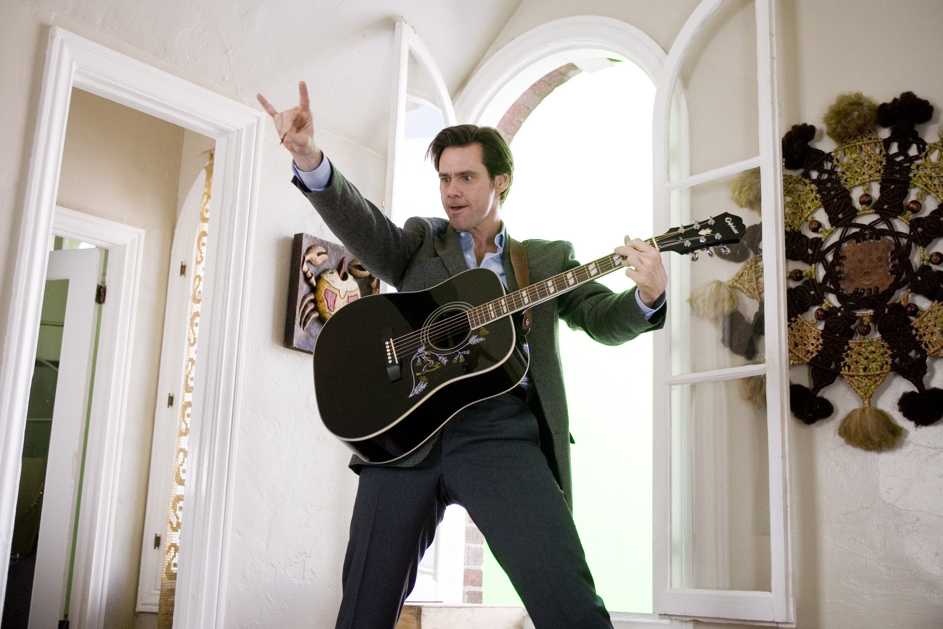 Jim Carrey’s Yes Man Movie HD Wallpaper – Guitar & Rock Vibes