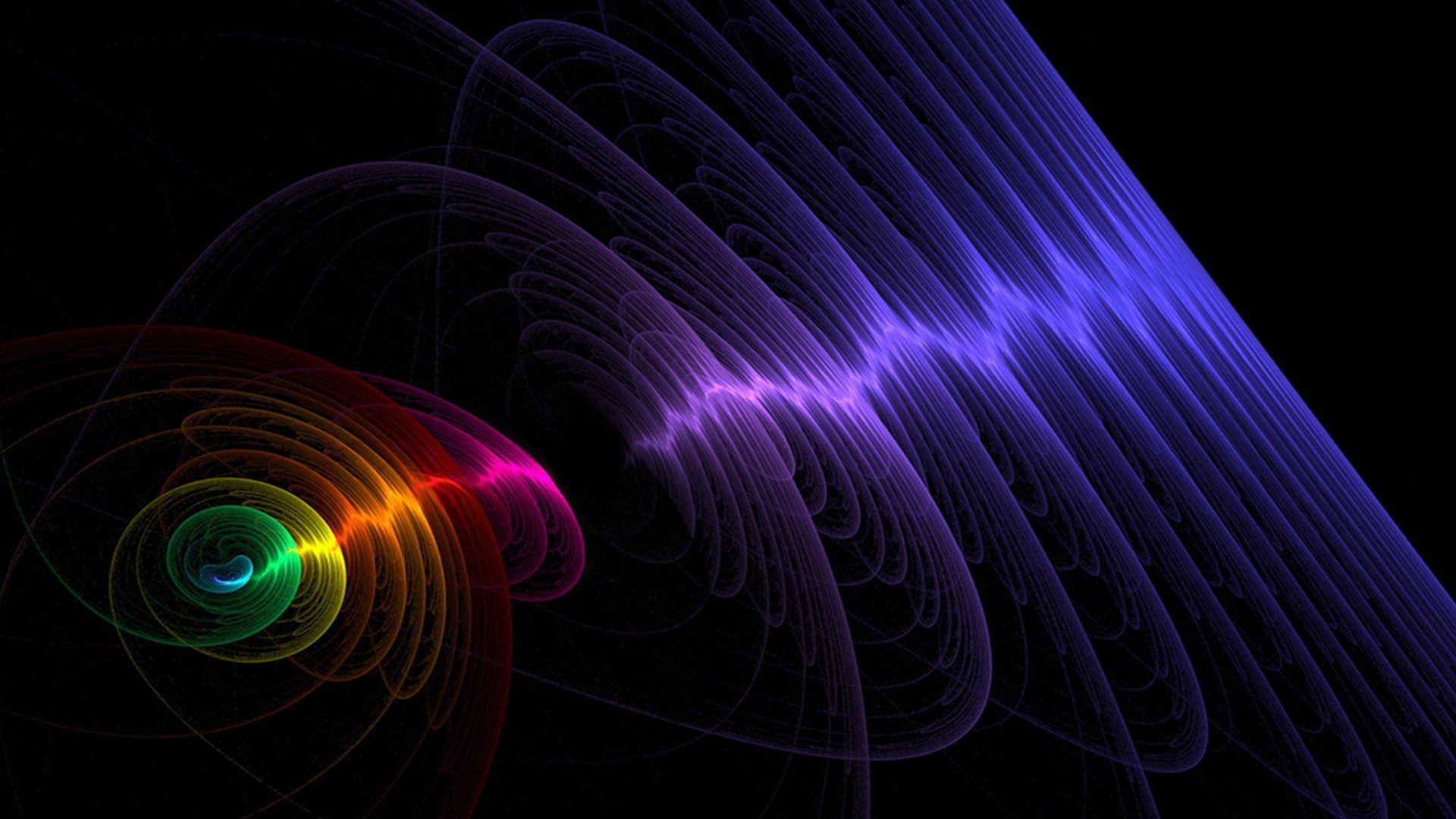Vibrant Fractal Waves: Abstract CGI Patterns in HD