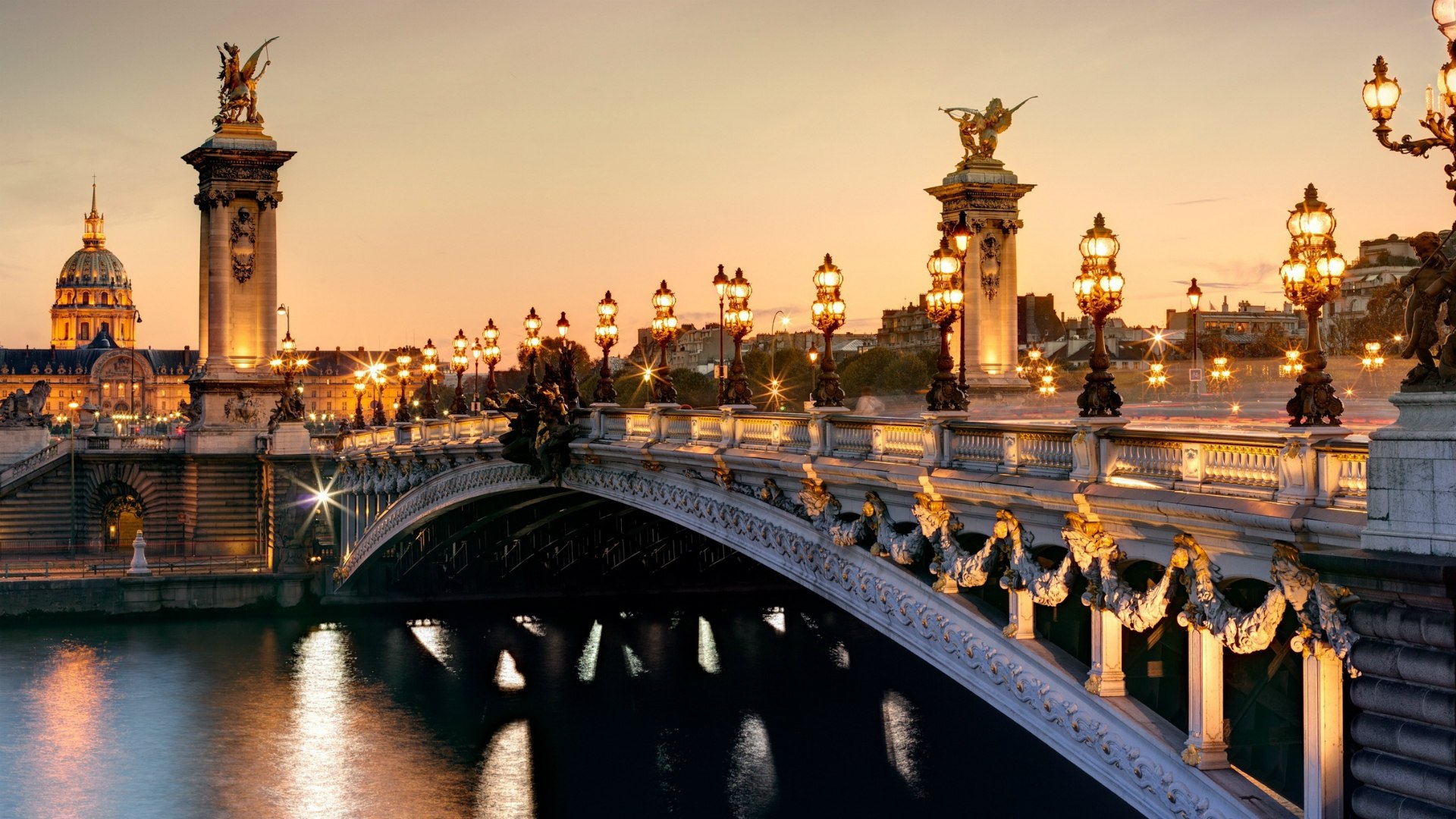 Download France Paris Man Made Bridge HD Wallpaper