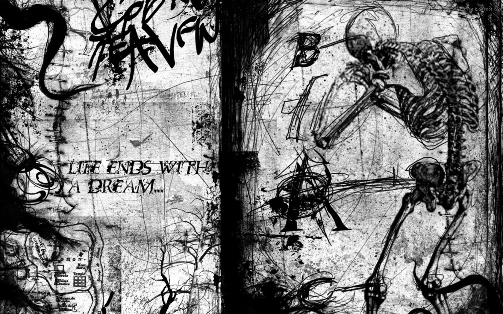 Download Dark Skeleton Wallpaper