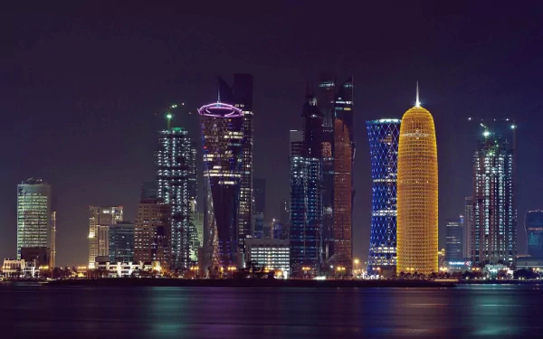 Doha City Arches 4K Ultra HD Wallpaper