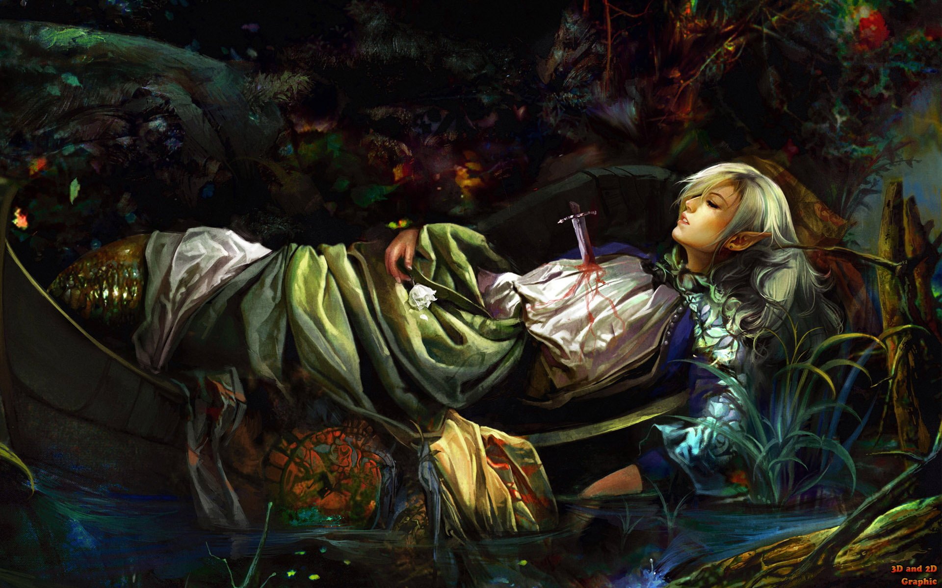 Enchanting Elf: A Fantasy HD Wallpaper