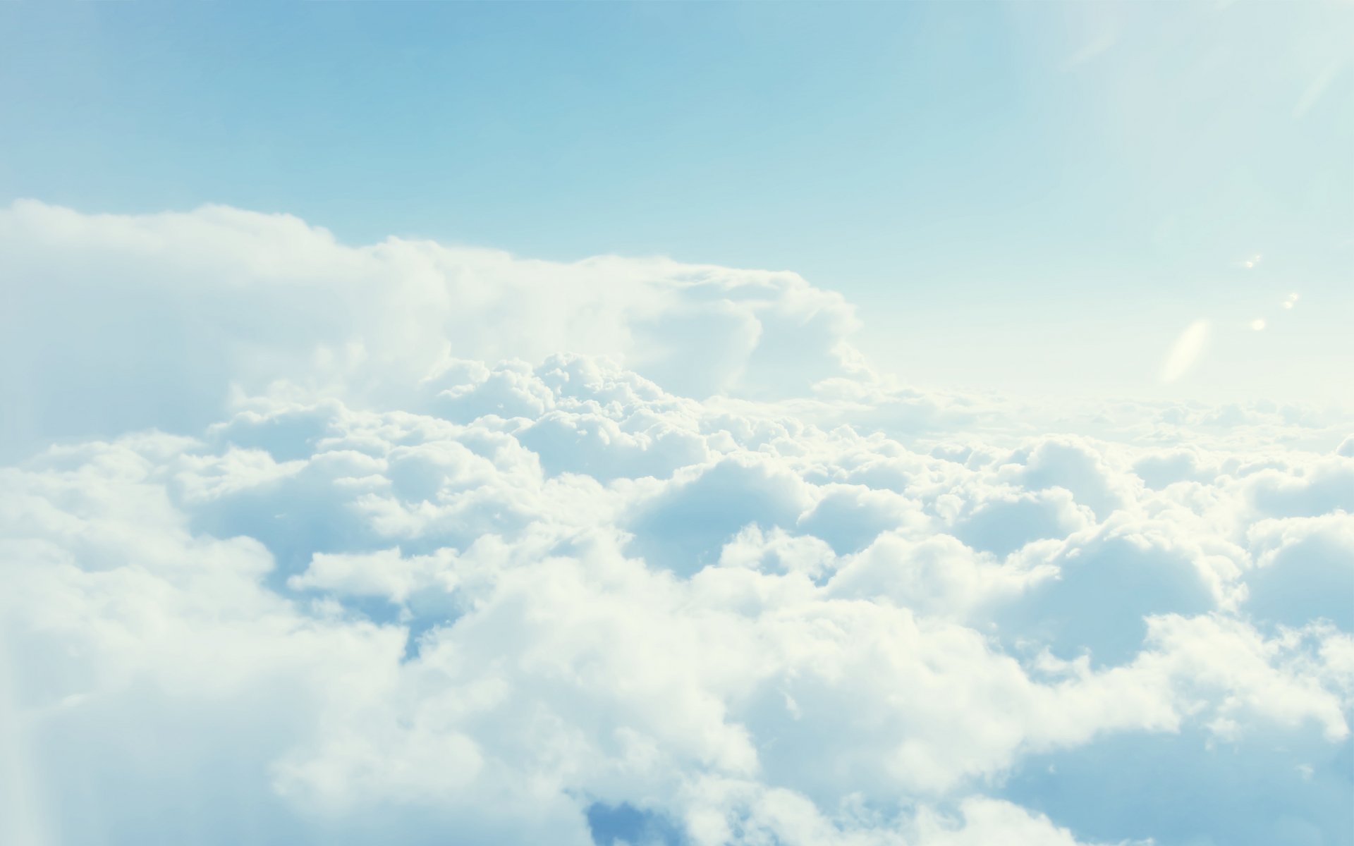 Serene Skies: HD Nature Clouds Wallpaper