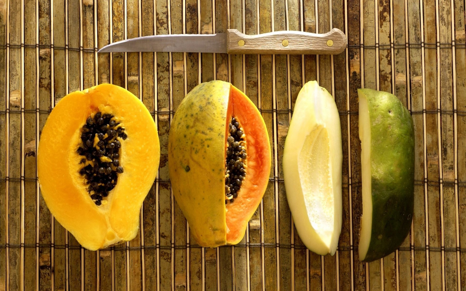 Tropical Papaya Delight HD Wallpaper – Fresh, Juicy, and Vibrant