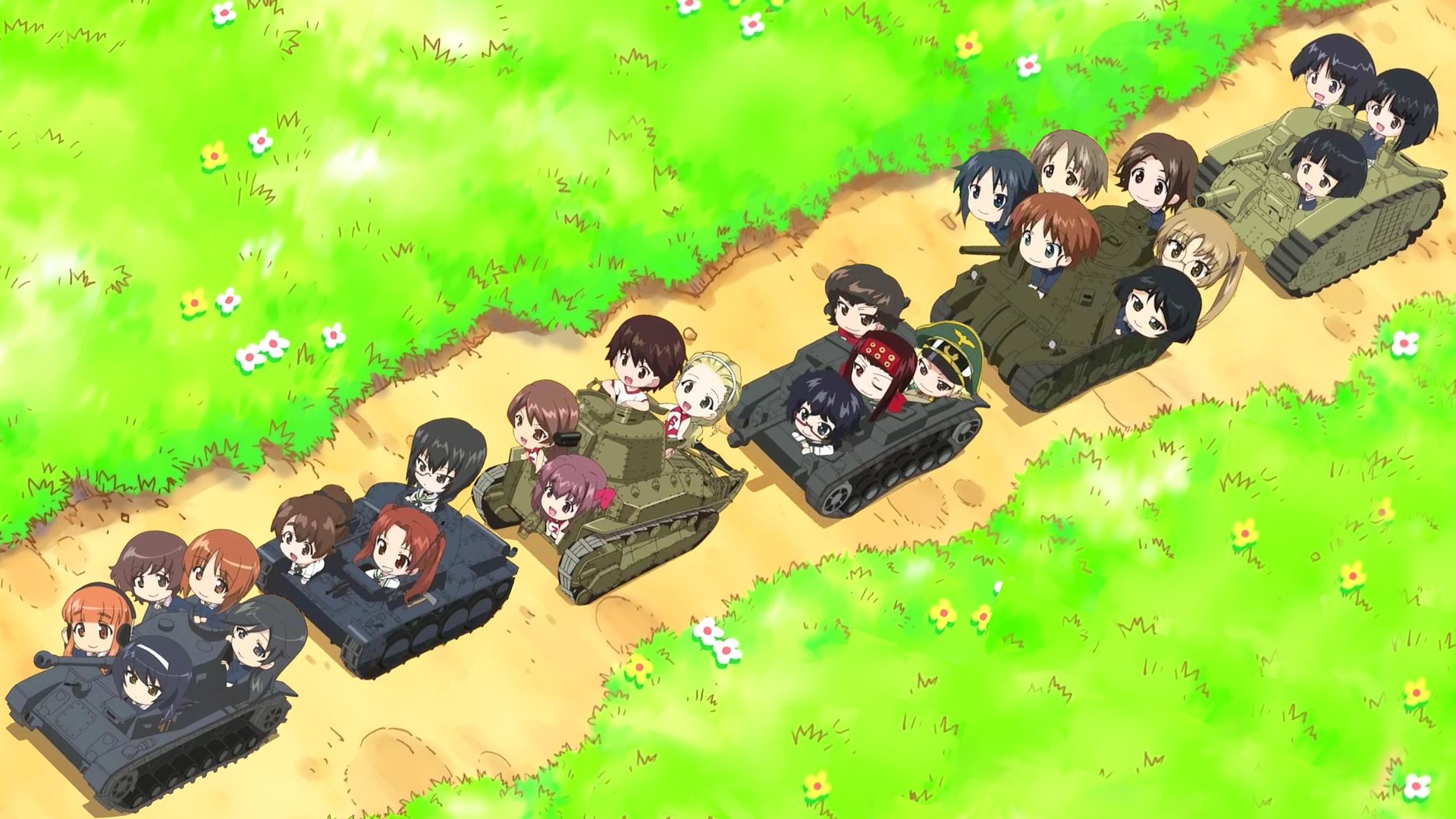 Girls und Panzer HD Wallpaper