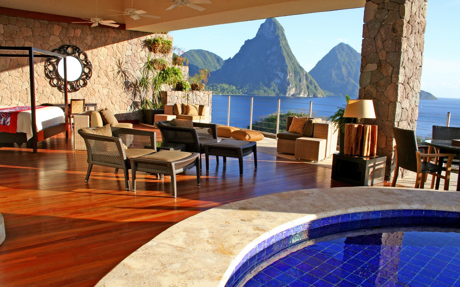 Luxury Man-Made Haven with Stunning Mountain Views | 1920x1200 ...