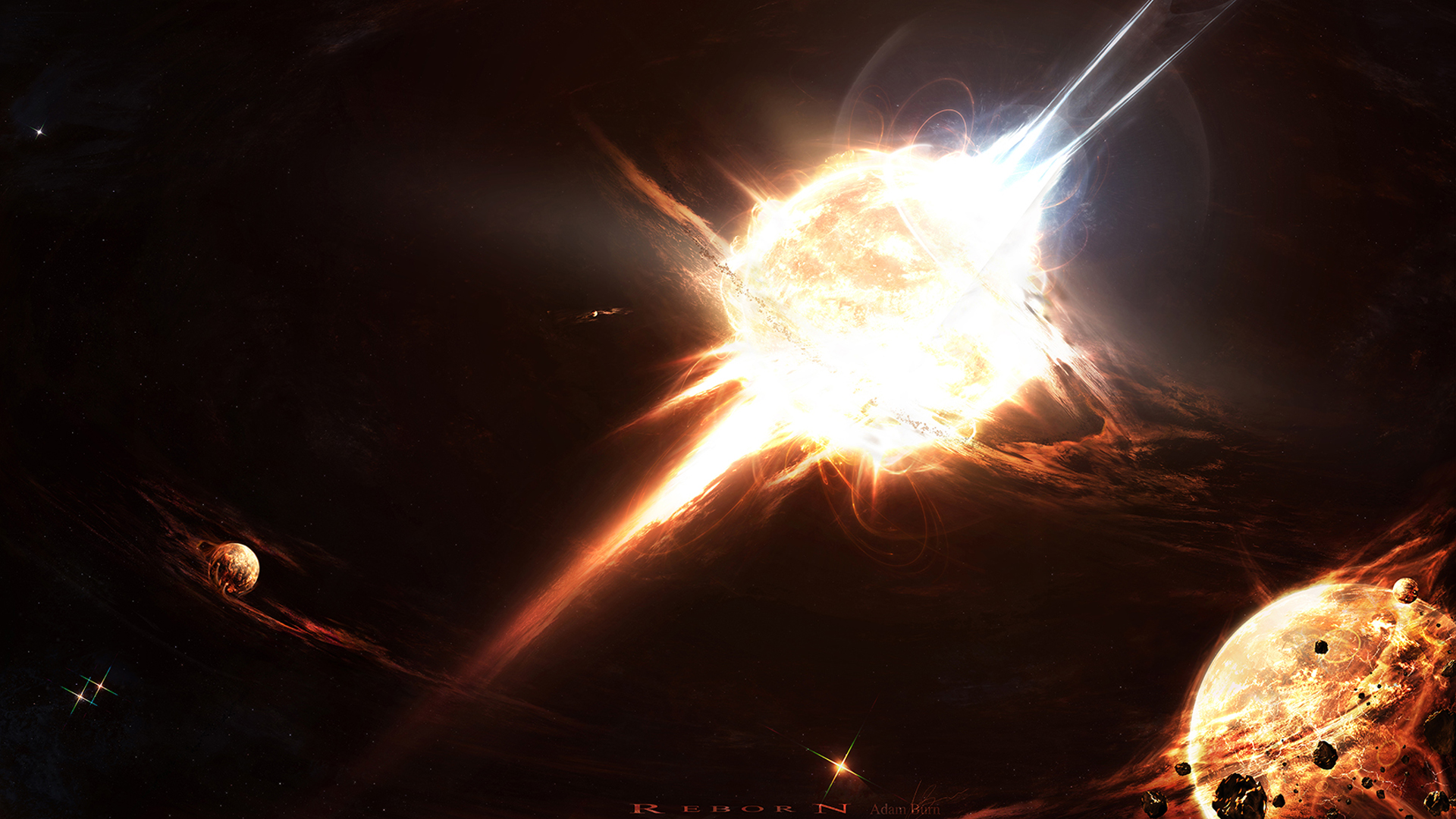 Download Sci Fi Explosion HD Wallpaper