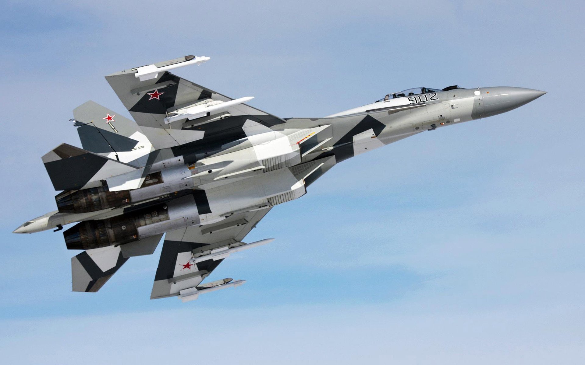 HD Wallpaper of the Military Aircraft Sukhoi Su-35