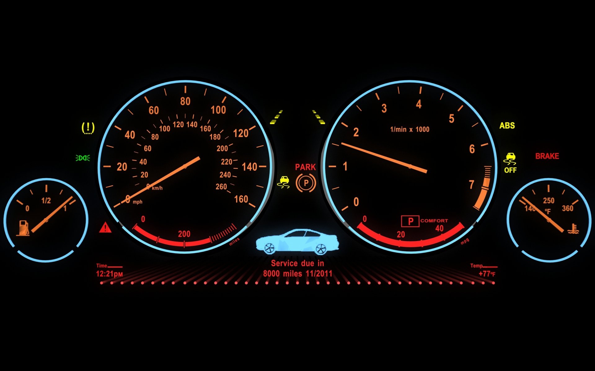 HD Vehicle Speedometer Dashboard: Precision at Every Mile