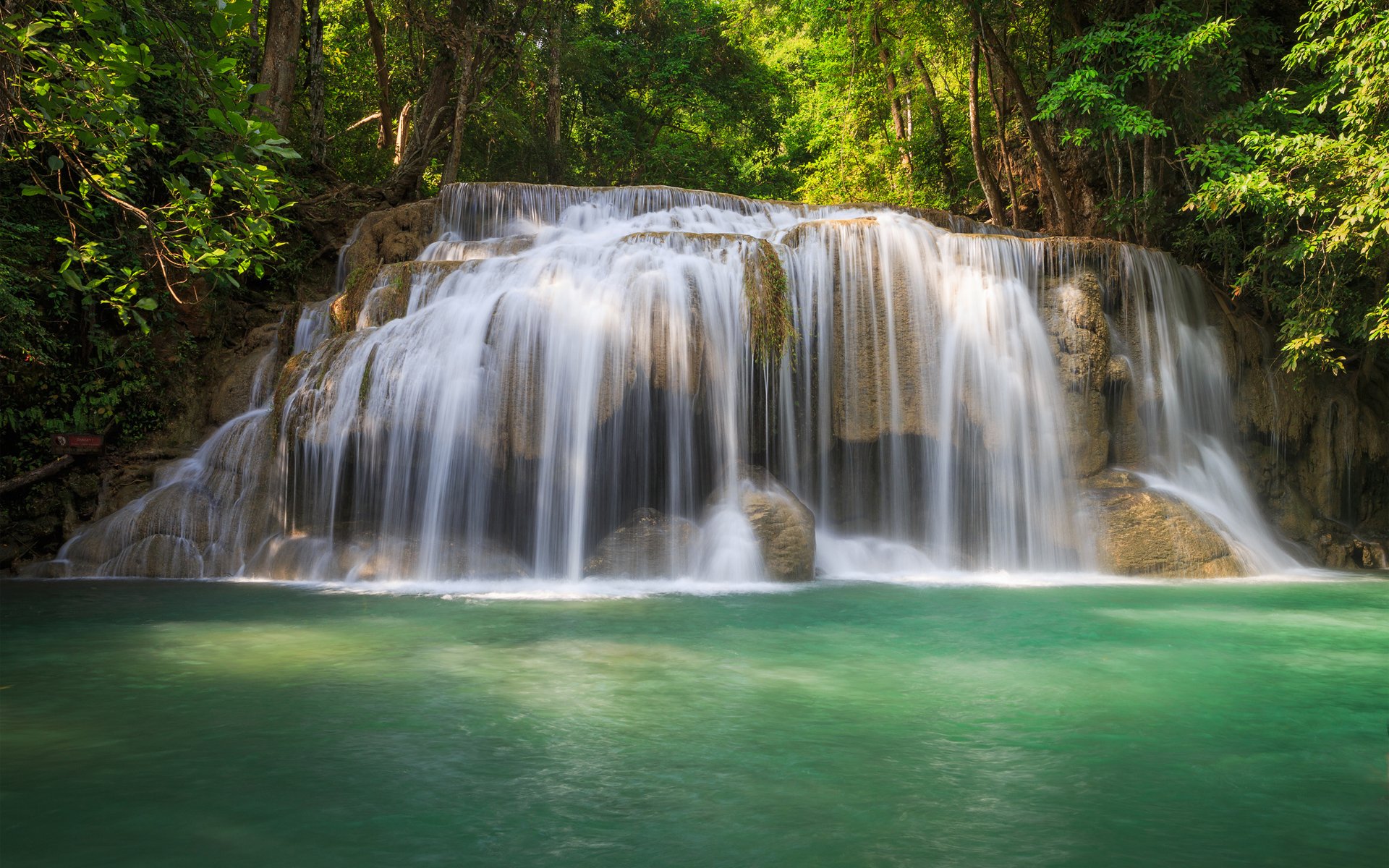 Serene Nature Waterfall HD Wallpaper | 1920x1200 | Wallpaper Abyss