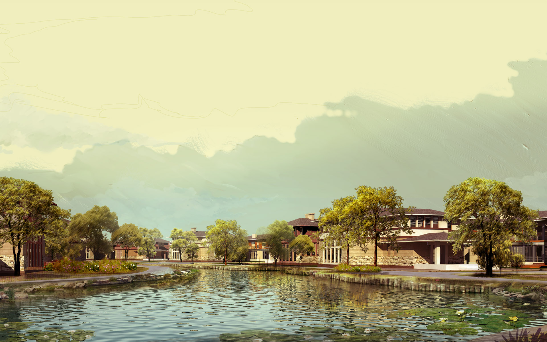 Wallpapers Beautiful Village 1920x1080 Beautiful Village HD Wallpaper!