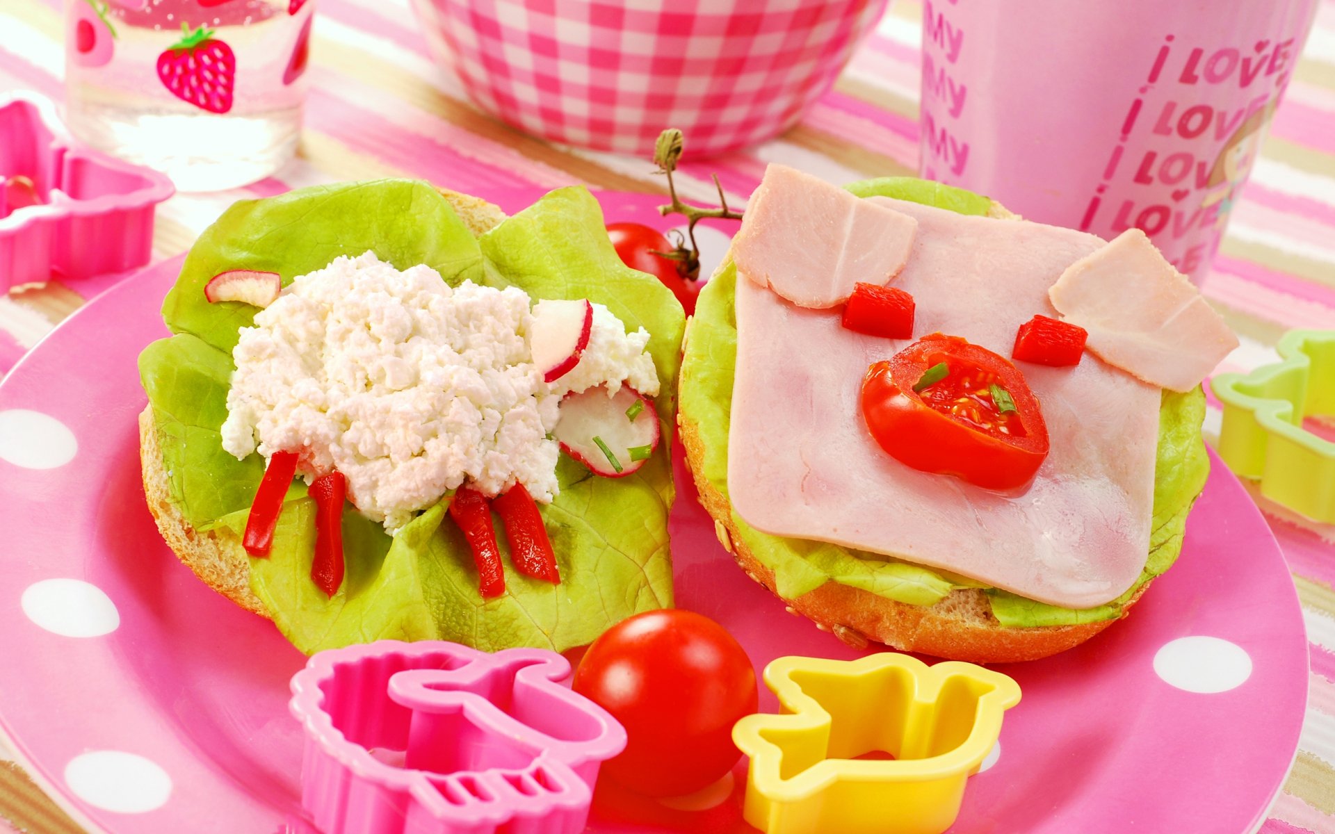 Delightful Still Life: Creative Food Art in HD Wallpaper