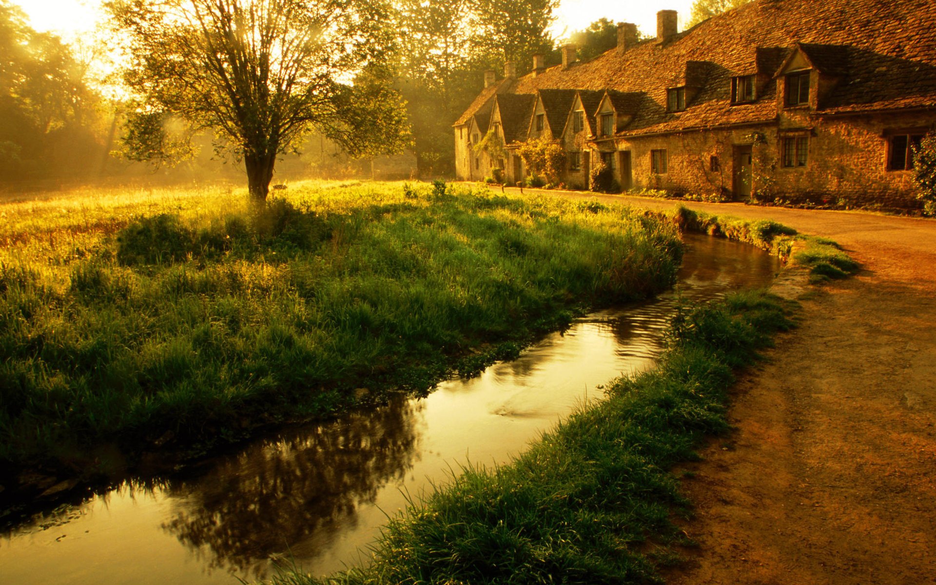 Rustic Countryside House - HD Wallpaper