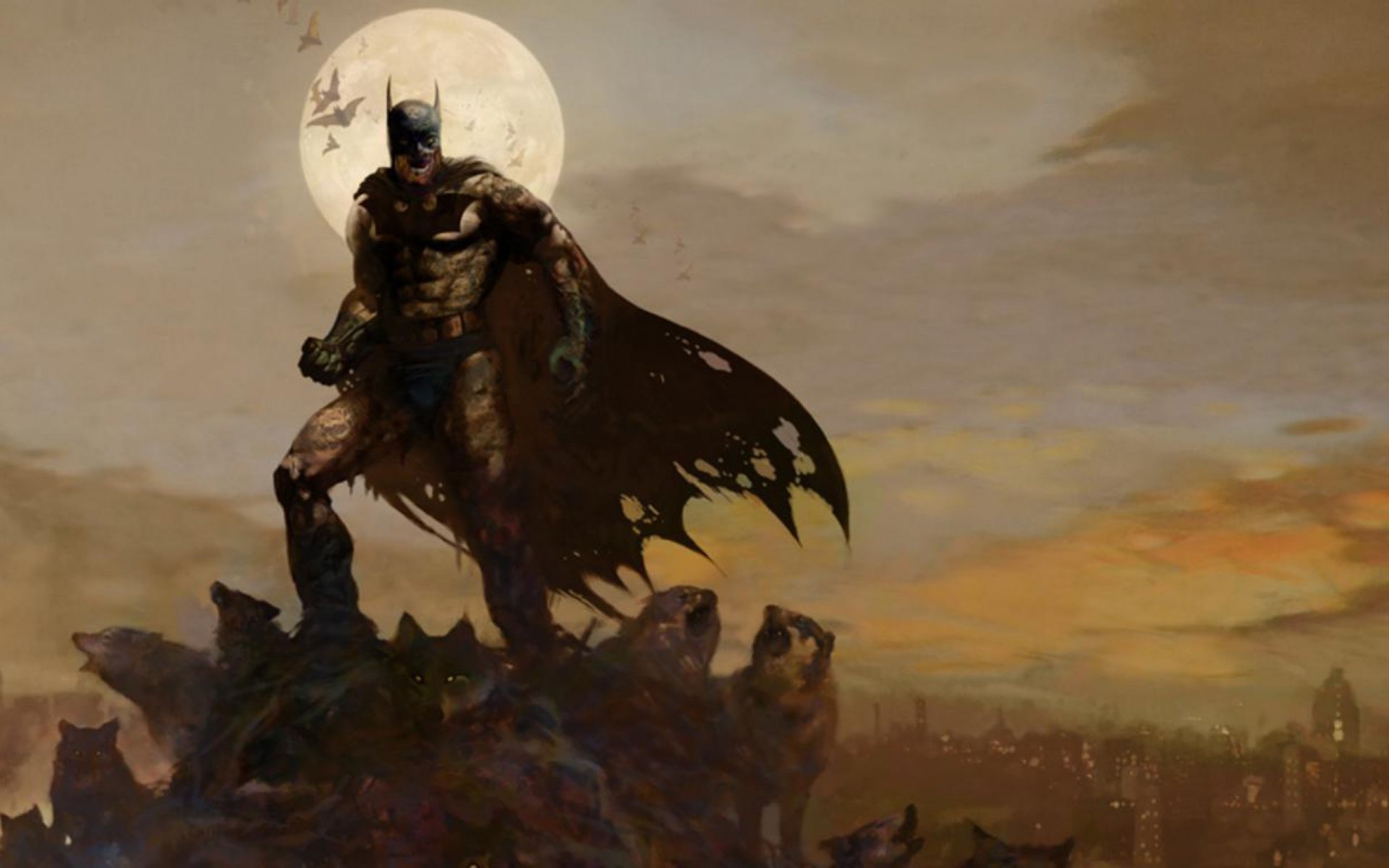 Batman: Night Over Gotham — 2K Quad HD Comic Wallpaper | 2560x1600 ...