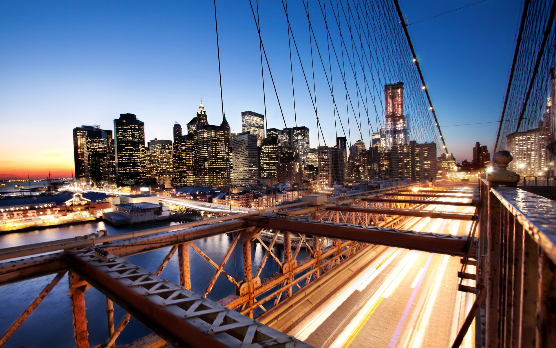 Download Man Made Brooklyn Bridge HD Wallpaper | 2560x1600 | Wallpaper ...