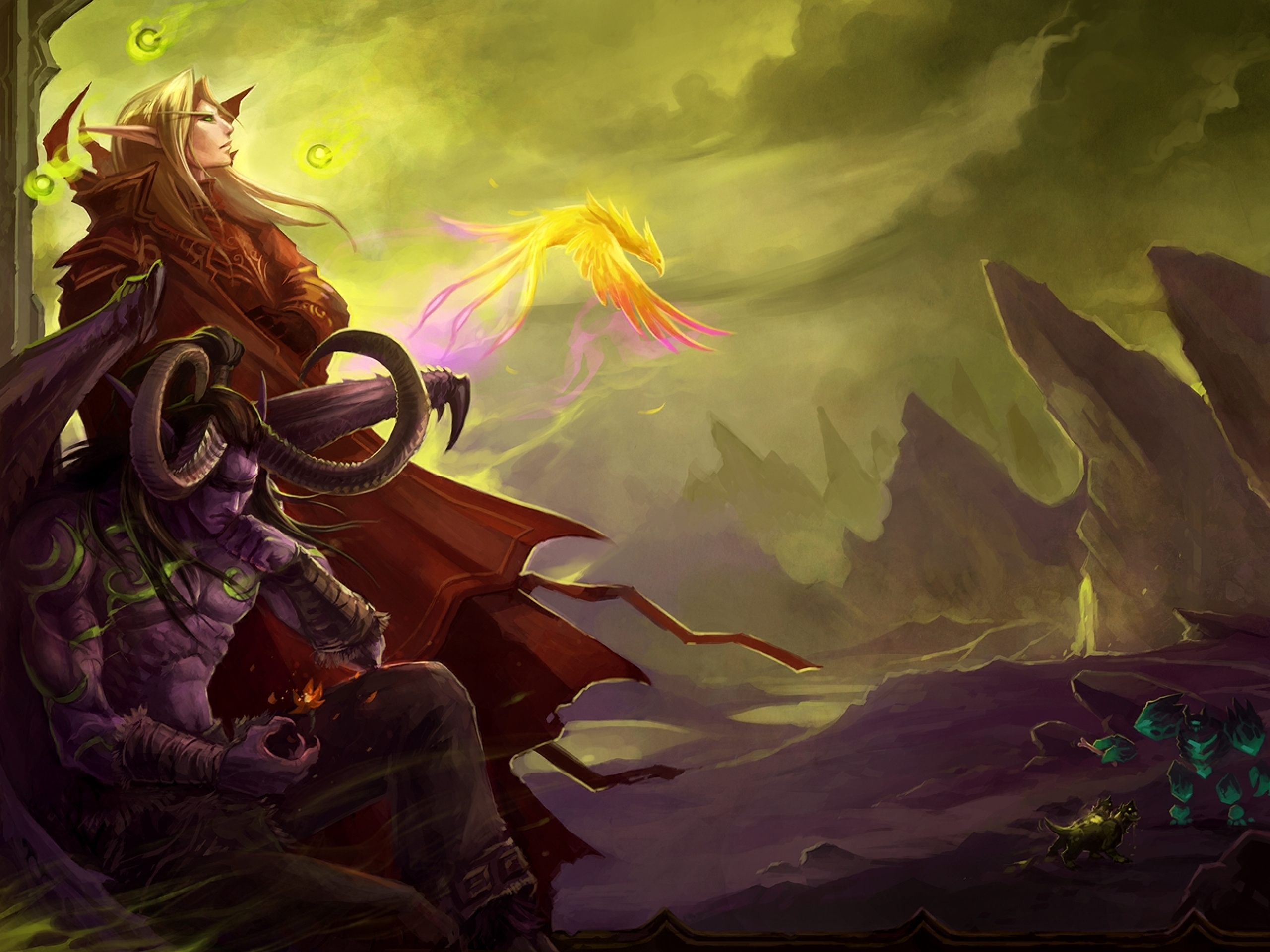 World of Warcraft HD Wallpaper: Epic Fantasy Battle Scene